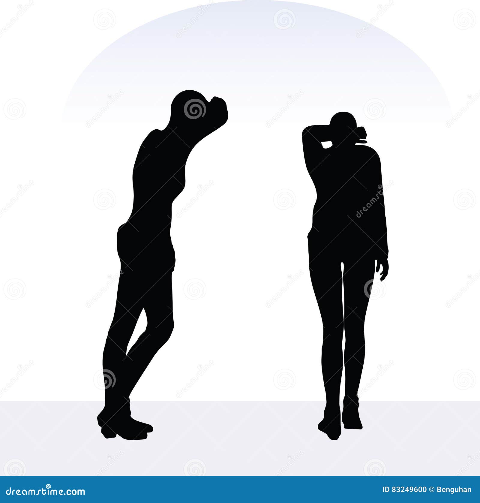 Woman And Importunate Suitor In Friend Zone Concept. Man Fall In Love ...