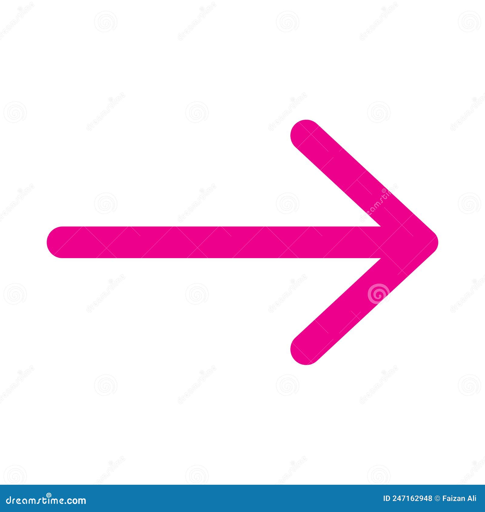 Eps10 Pink Vector Right Arrow Icon Stock Illustration - Illustration of ...