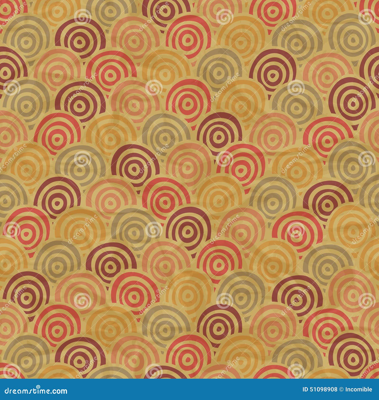 EPS10 Retro Seamless Pattern on Vintage Old Paper Stock Vector ...