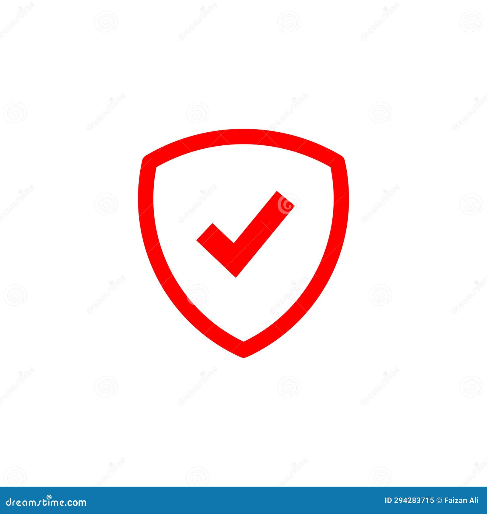 Eps10 Shield Check Mark Icon or Logo Vector. Stock Vector ...