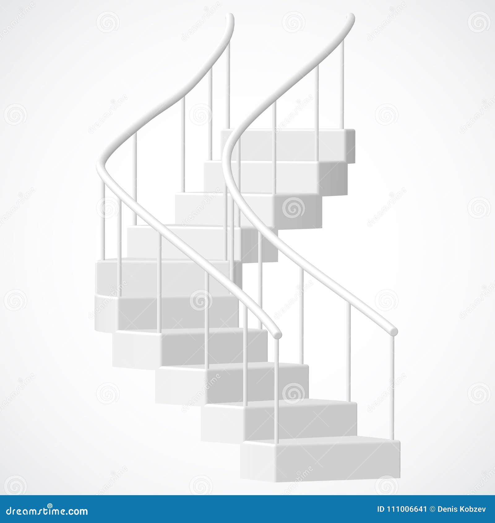 Stairs Isolated on White Background. Steps Stock Vector - Illustration ...