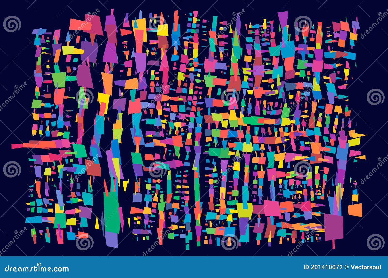 Abstract Vector Art - Random Geometry Shapes Vector Illustration ...