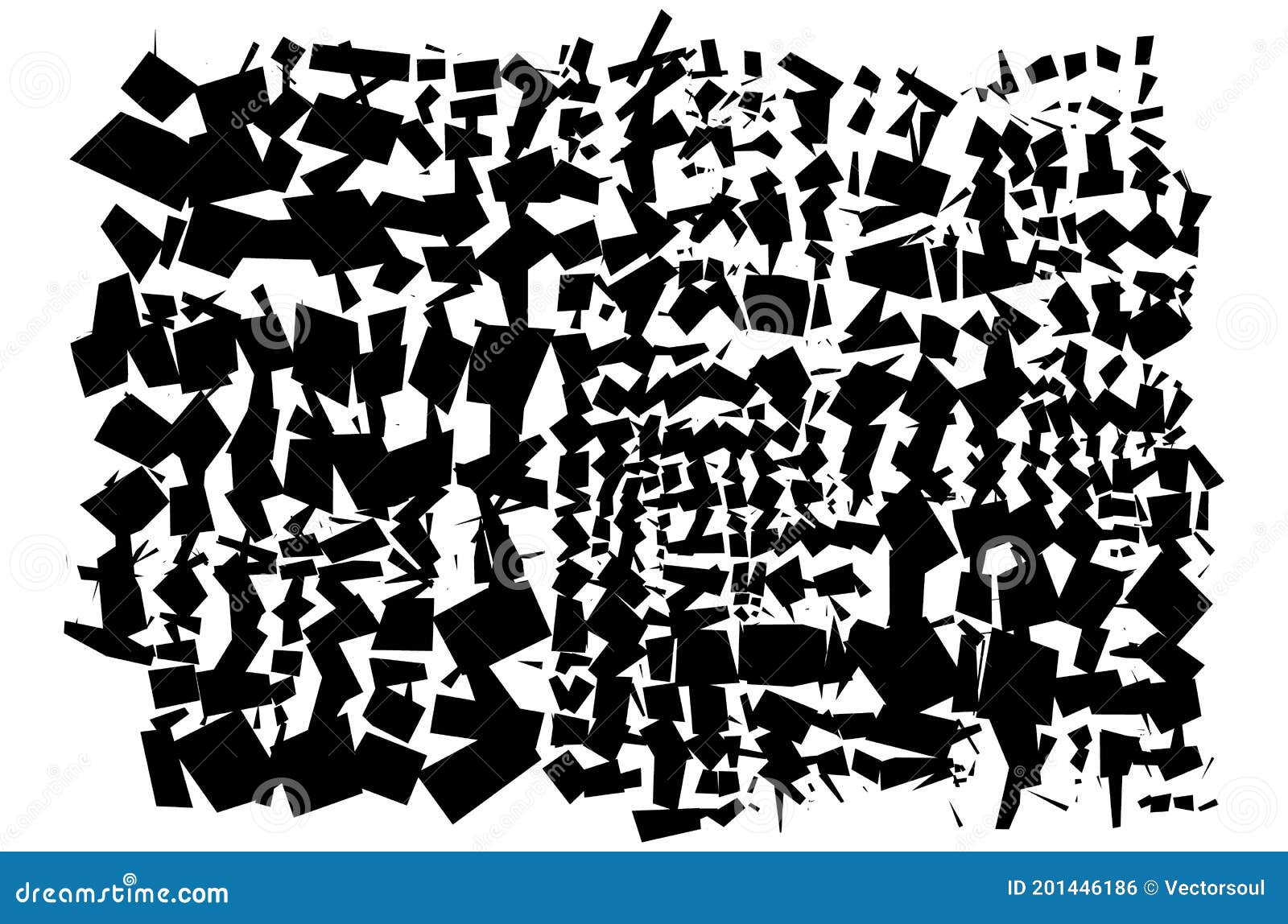 Abstract Vector Art - Random Geometry Shapes Vector Illustration ...