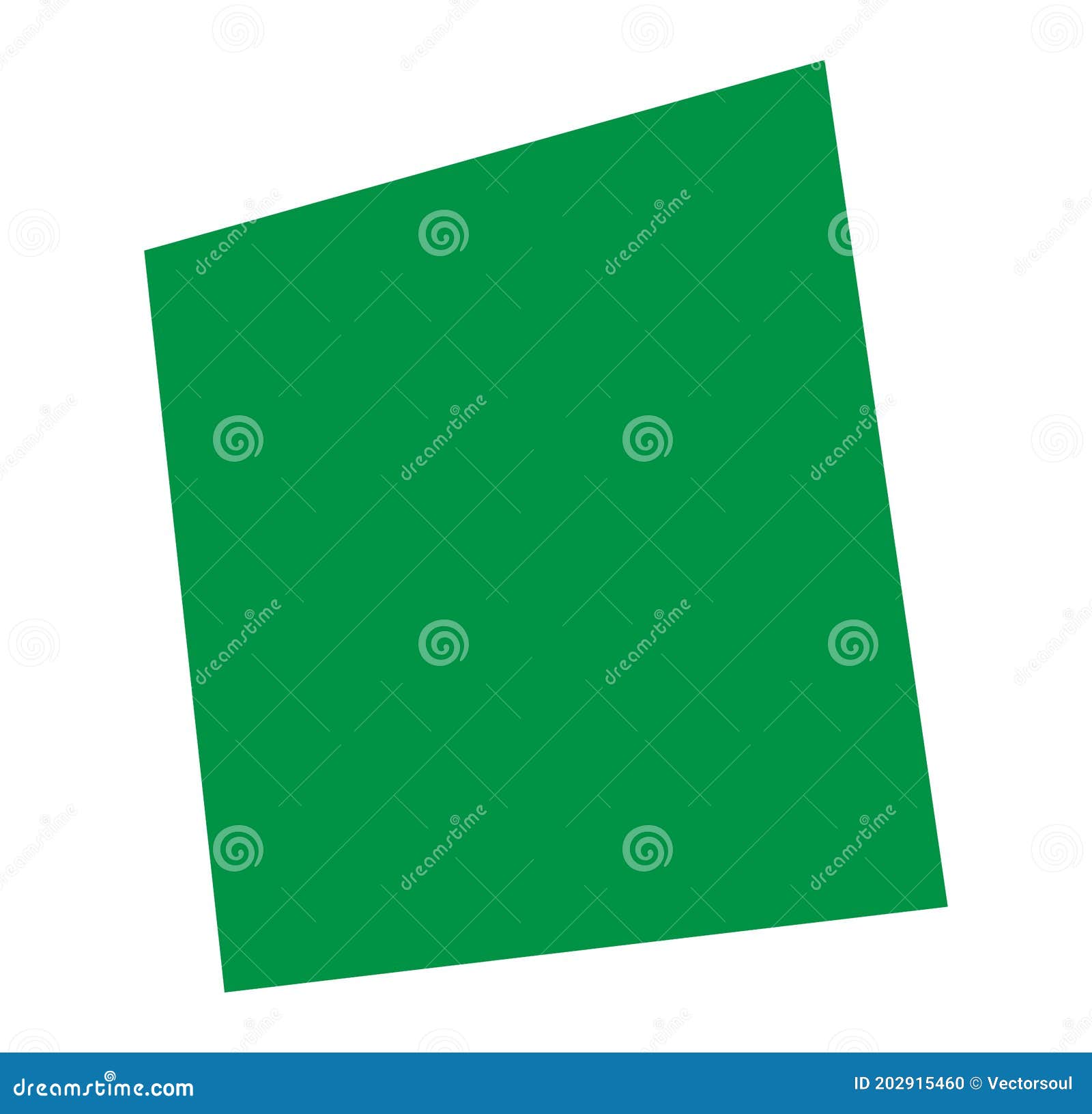 Basic Square Shape, Square Plane in Perspective. 3D Flat Angle Trapeze ...