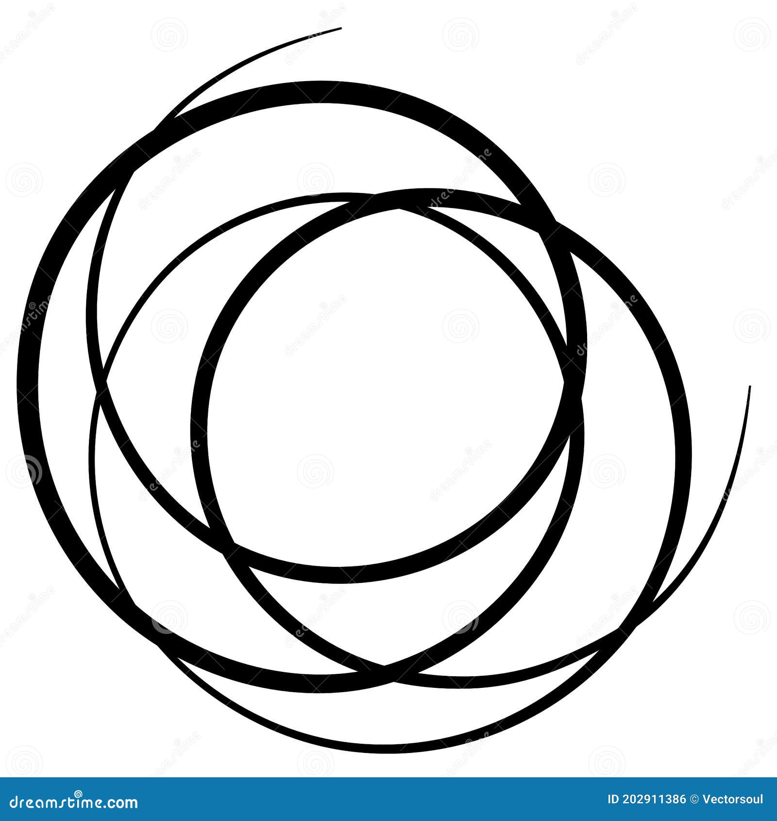 Curlicue, Loop Shapes, Elements Vector Illustration Stock Vector ...