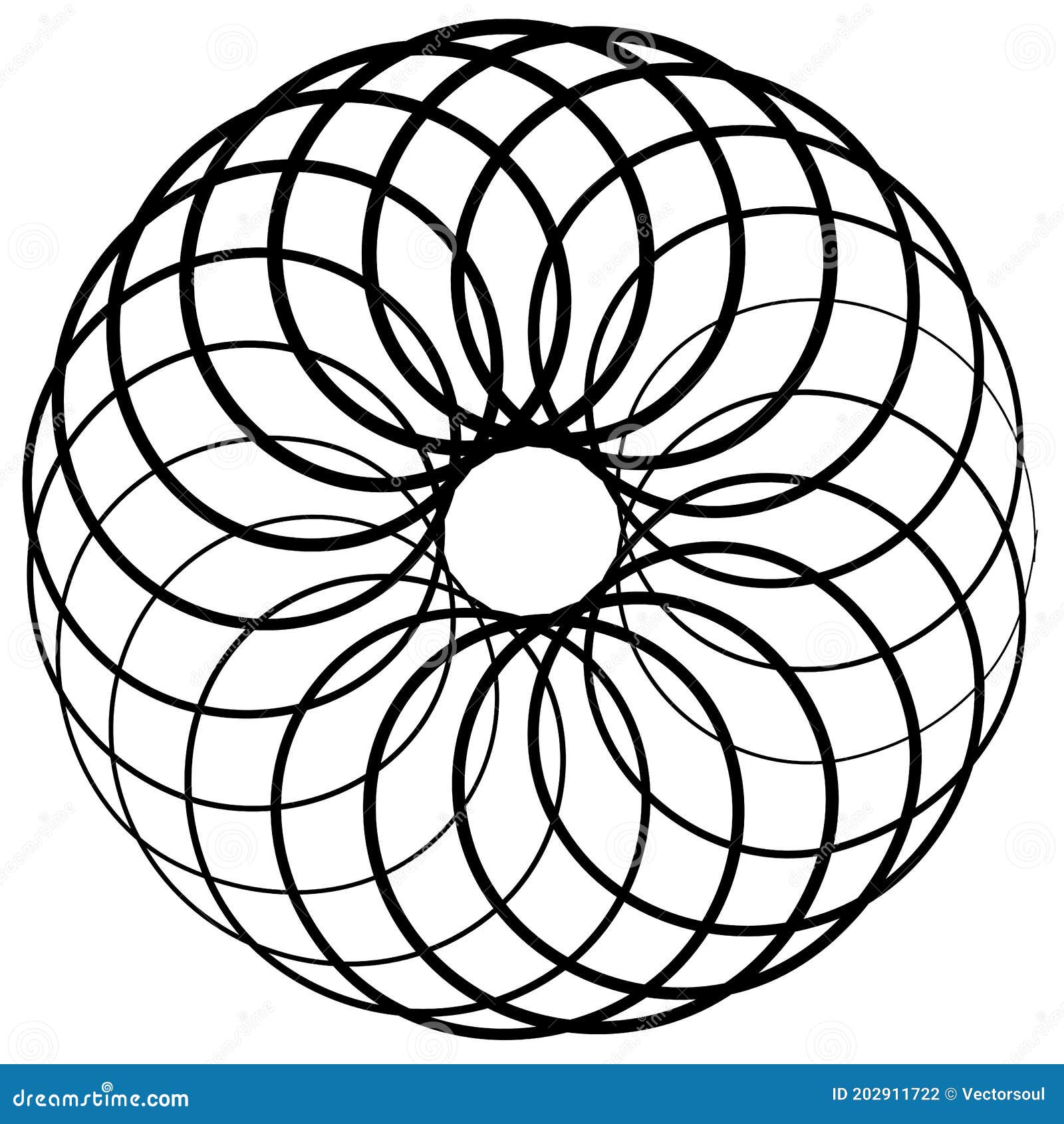 Curlicue, Loop Shapes, Elements Vector Illustration Stock Vector ...