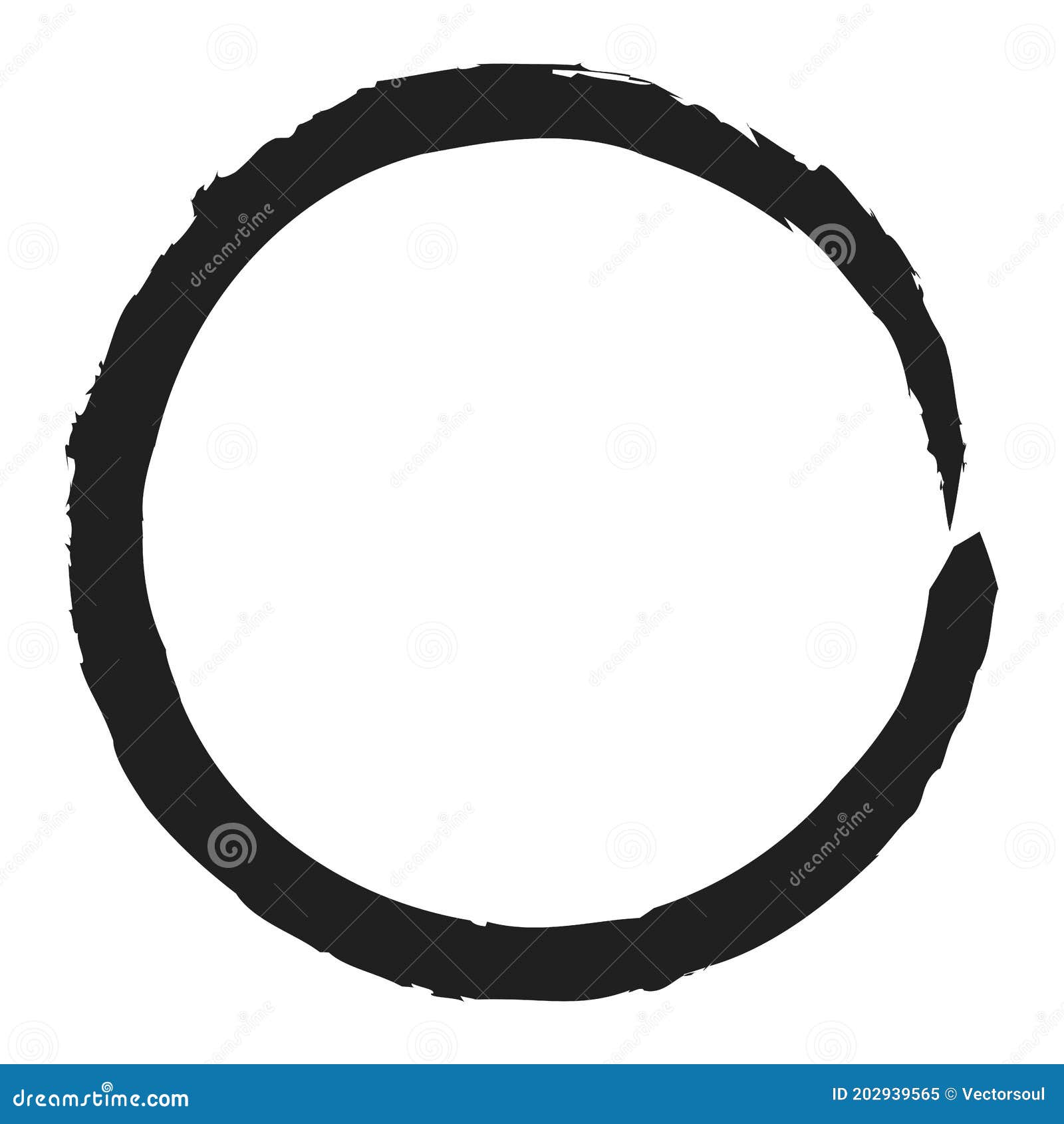 Grungy Circle Blob Blotch Vector Stock Vector Illustration Of Edge