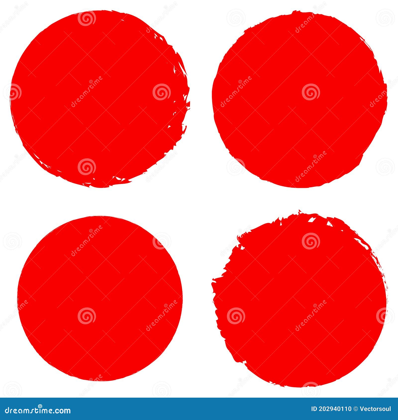 Grungy Circle Blob Blotch Vector Stock Vector Illustration Of Messy