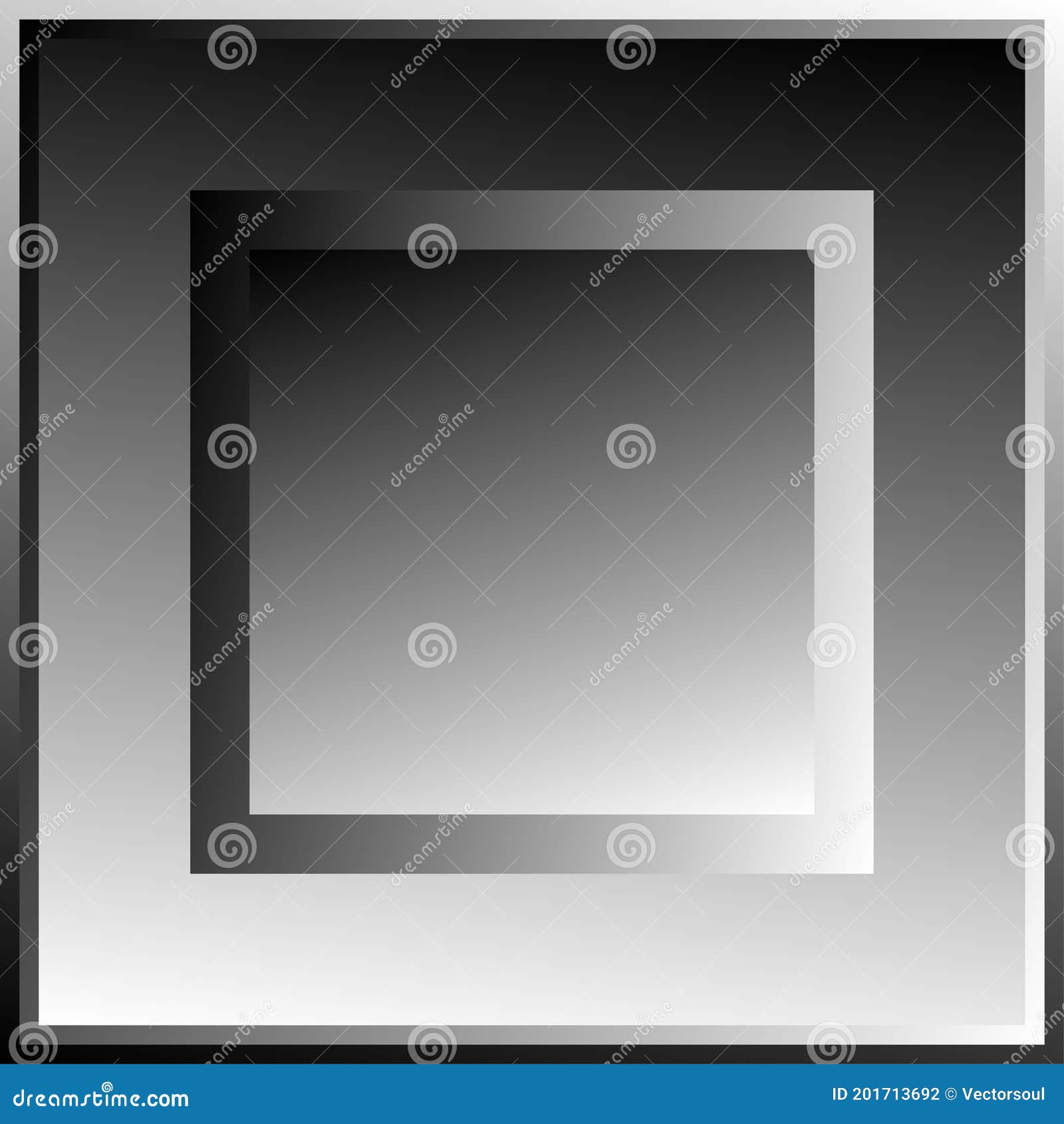 Overlapping Squares, Blocks Vector Illustration. Grayscale Squares ...