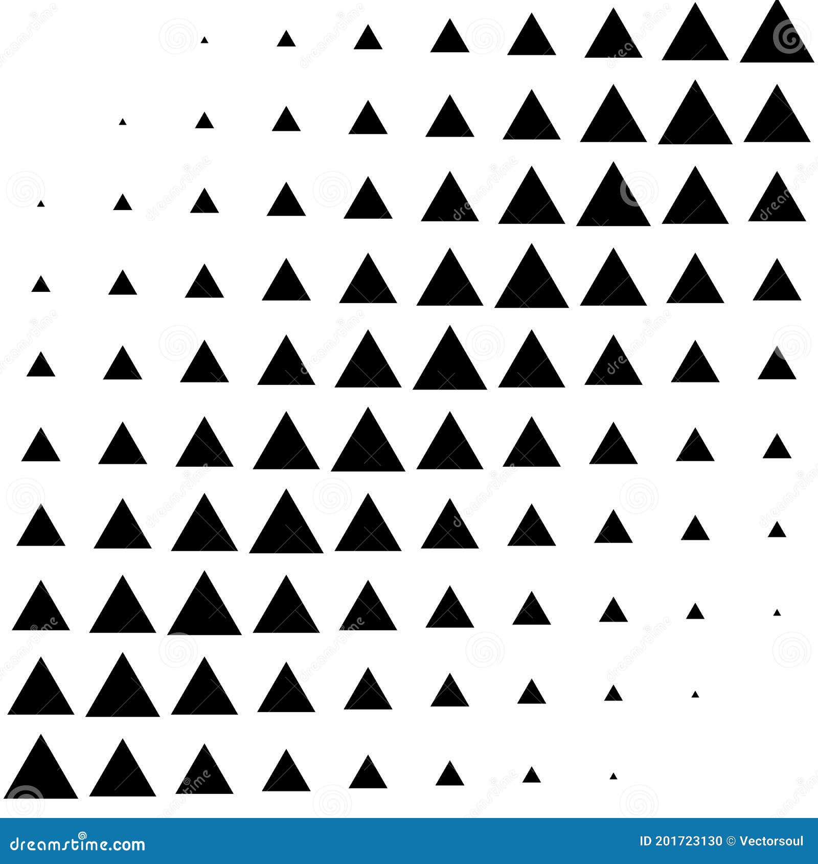 Triangles Halftone Vector Illustration. Triangle Geometric Background ...