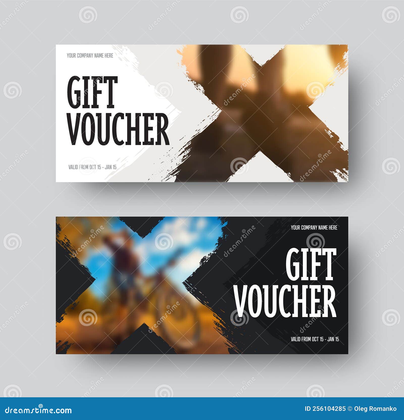 EPS Vector Gift Voucher, with a Creative Design, a Cross in the Form of ...
