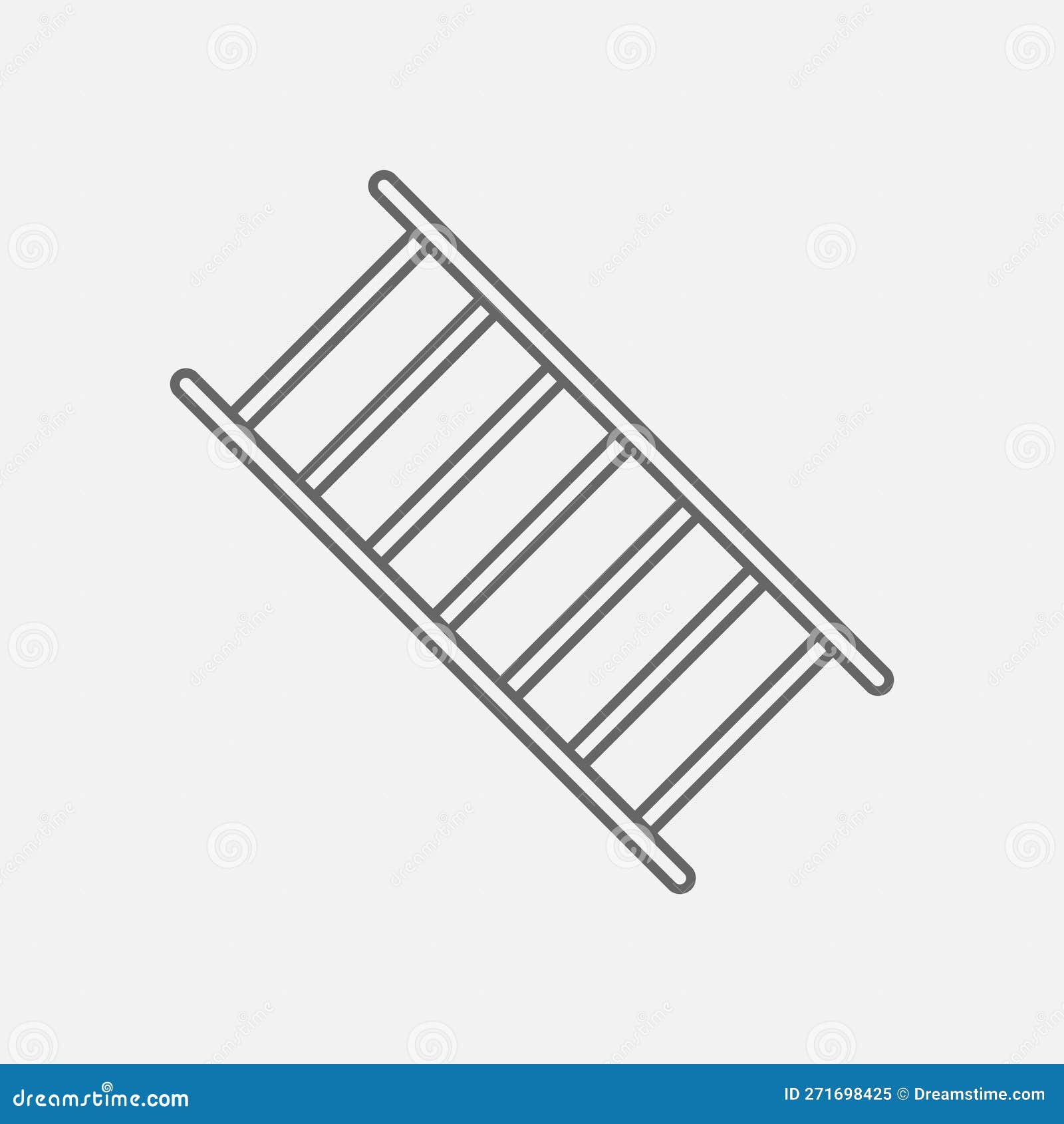 Eps10 Vector Grey Ladder or Step Stairs in Simple Flat Trendy Style ...