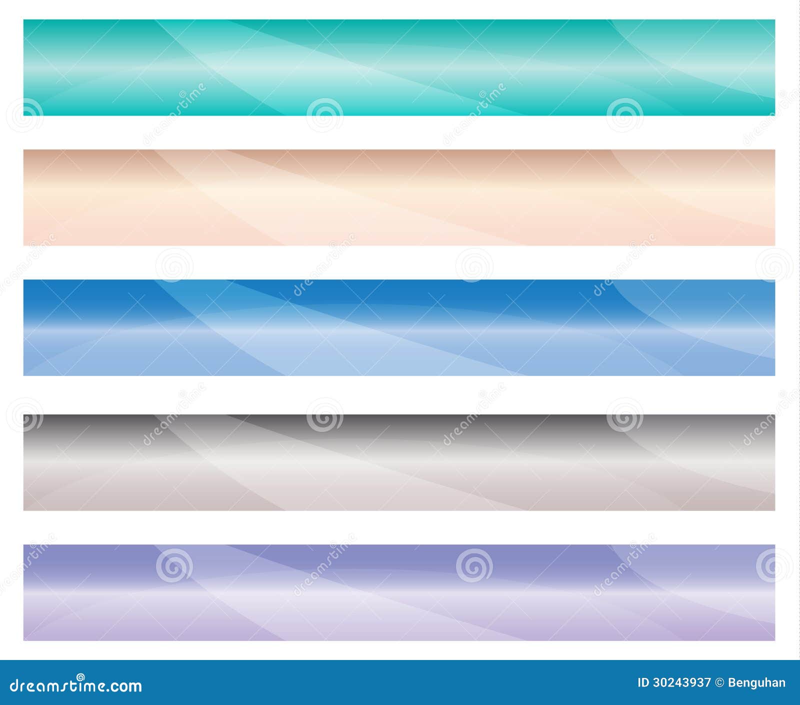 Horizontal Web Banner. Easy To Change Size Stock Vector - Illustration ...