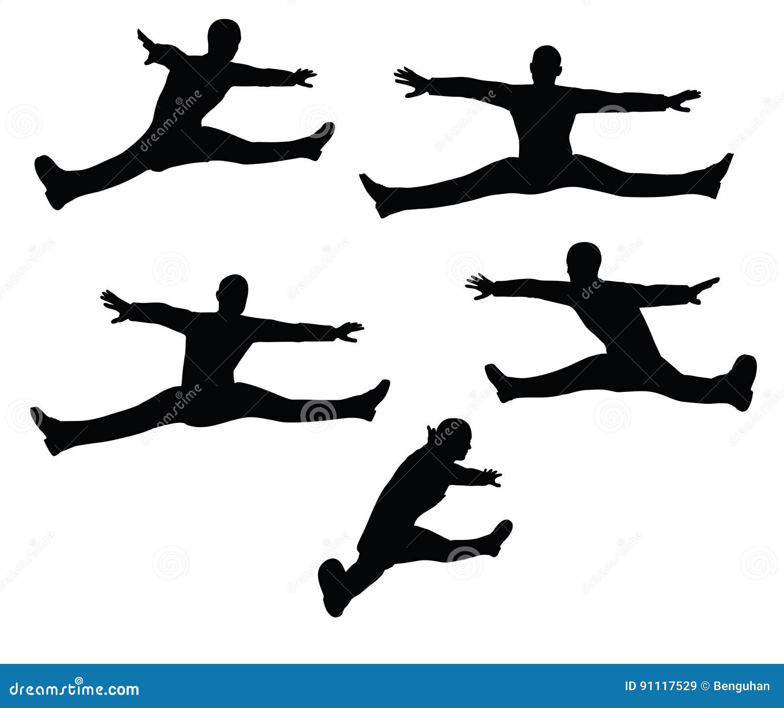 EPS 10 Vector Illustration of Businessman Toe Touch on White Background ...