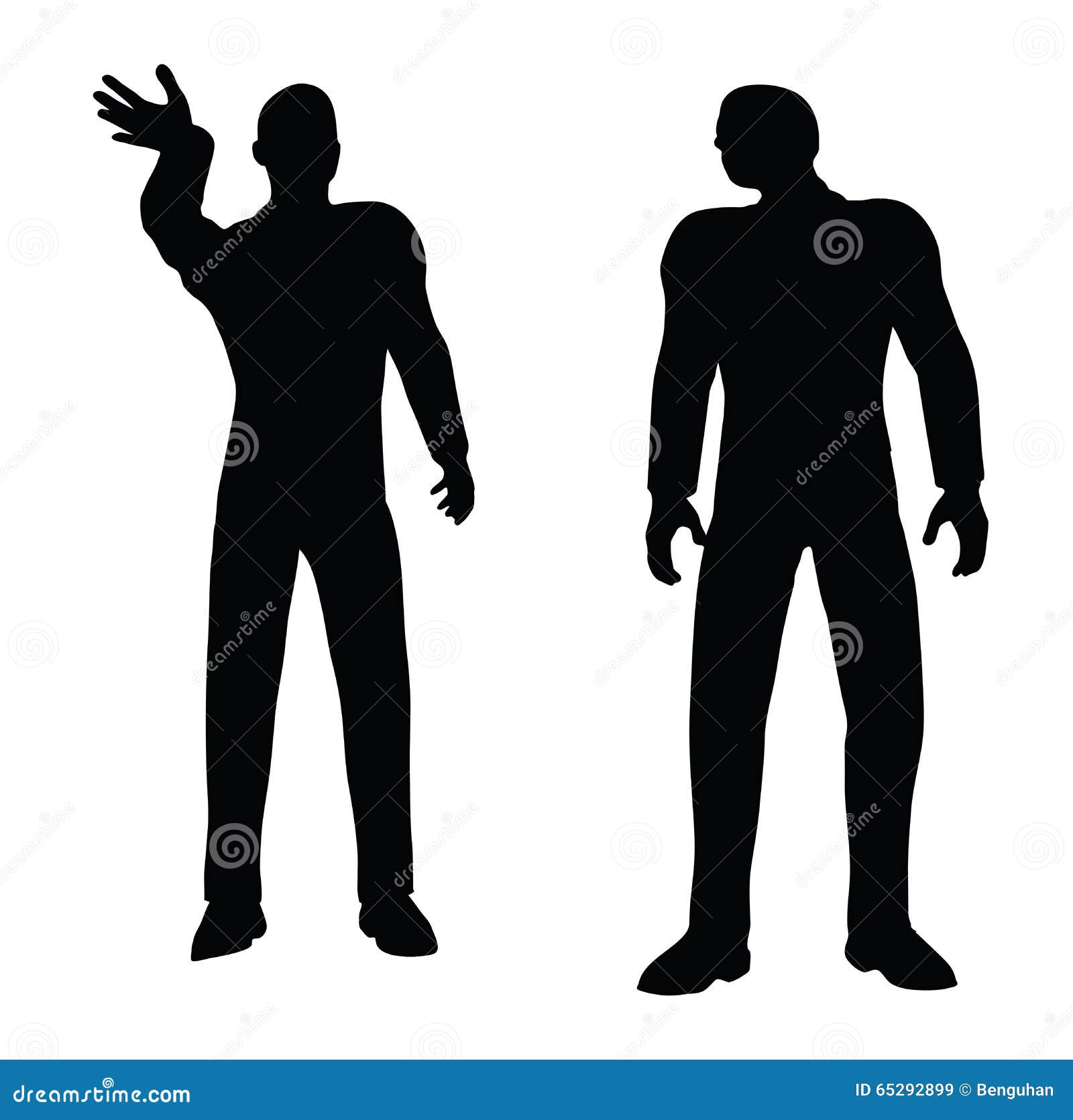 EPS 10 Vector Illustration in Silhouette of Businessman Slap Stock ...