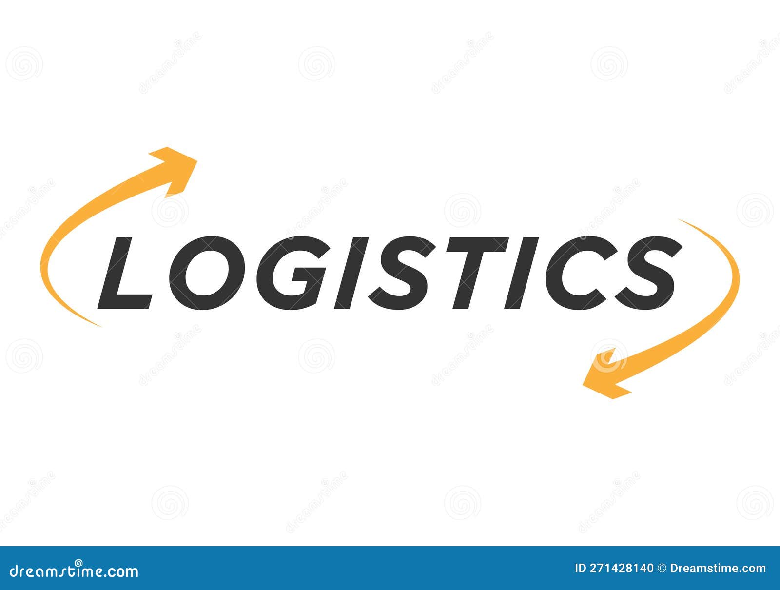 Eps10 Vector Logistic Logo Element Template with Two Orange Arrows ...
