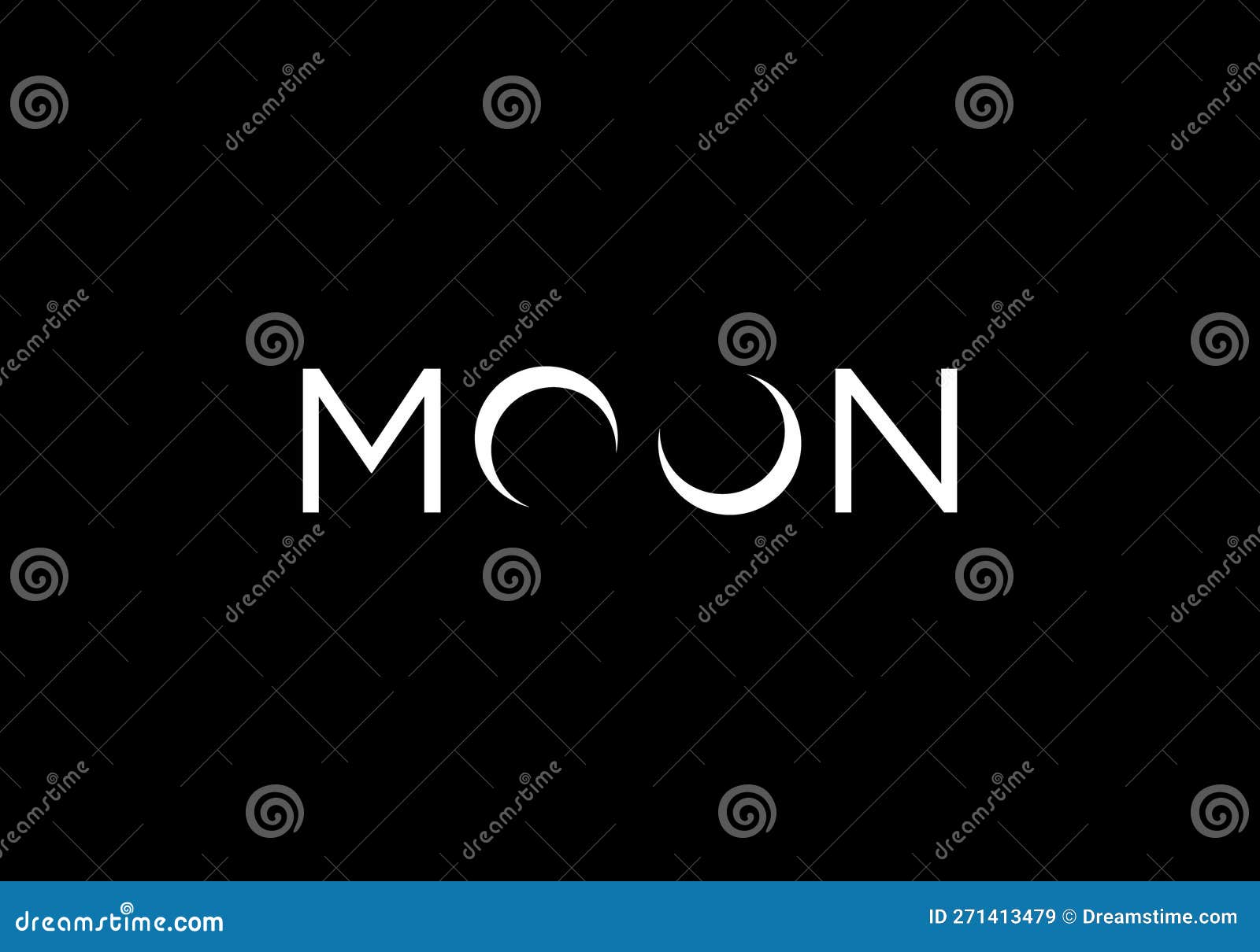 Eps10 Vector Moon Logotype Template Stock Vector - Illustration of ...