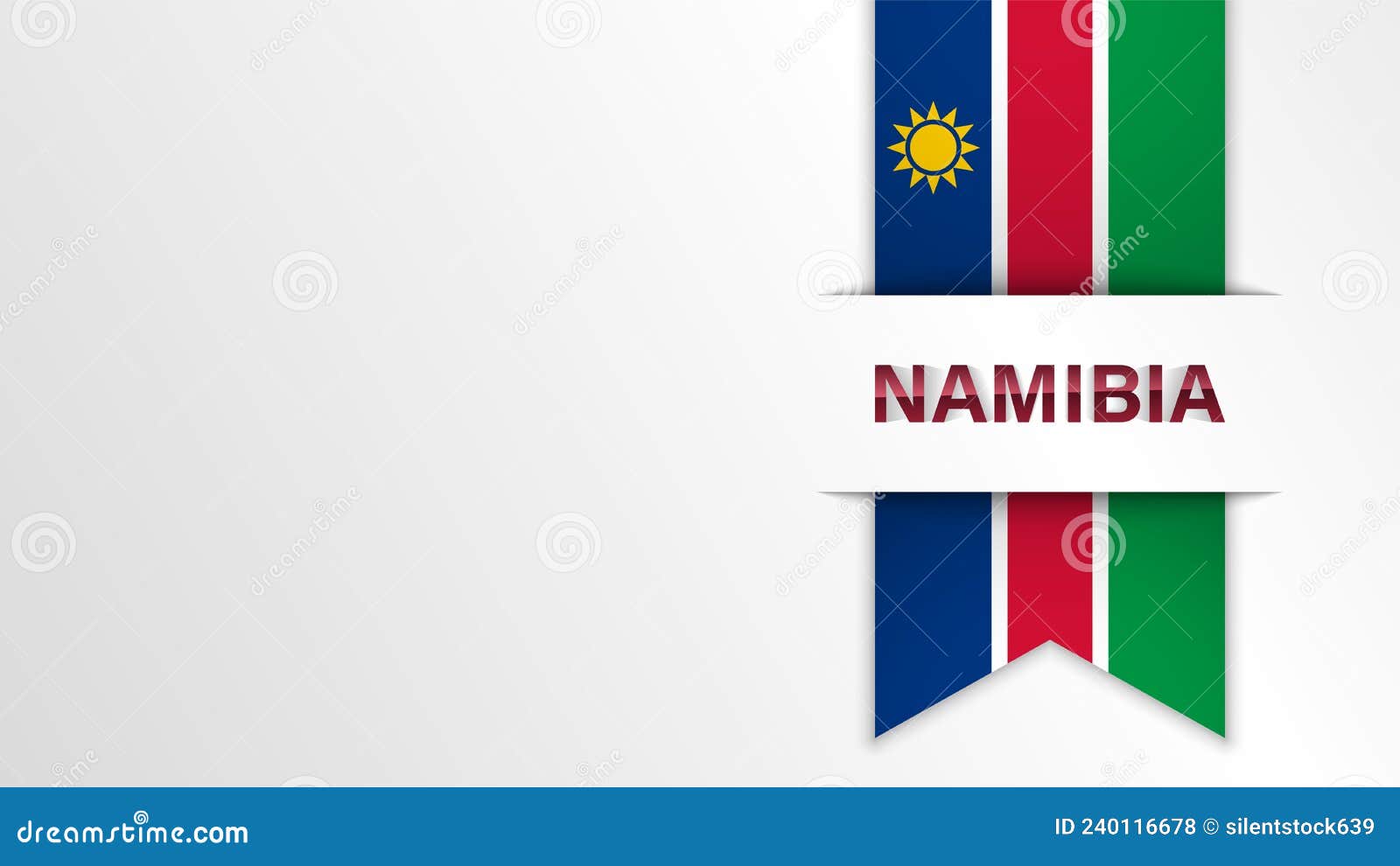 EPS10 Vector Patriotic Background with Namibia Flag Colors. Stock ...