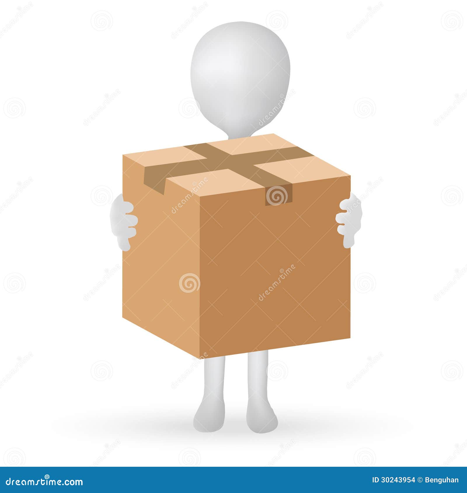 Small 3d Man Hands Holding a Box Stock Vector - Illustration of notice ...