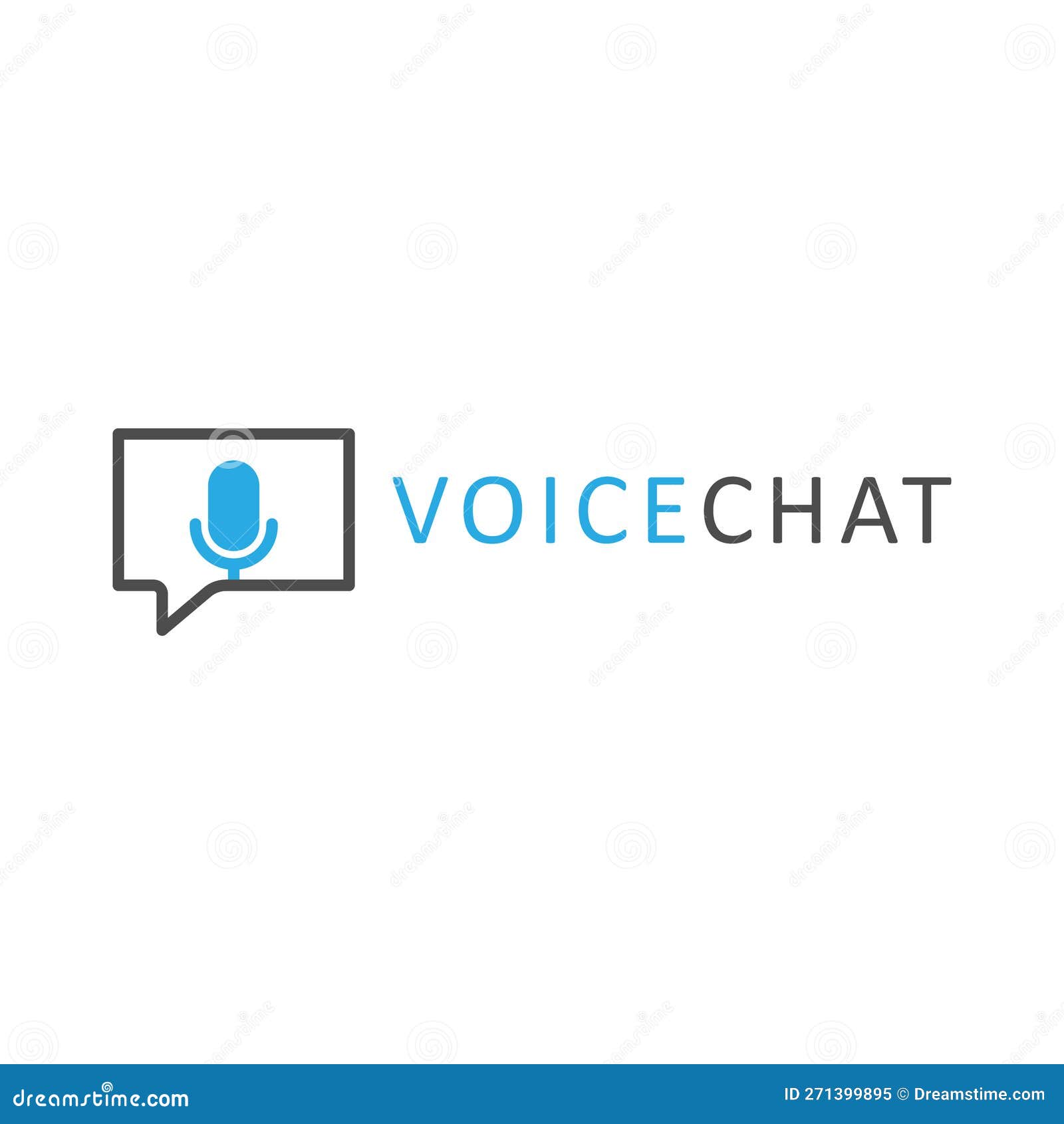 Eps10 Vector Voice Chat or Talk Logo. Microphone and Speech Bubble ...