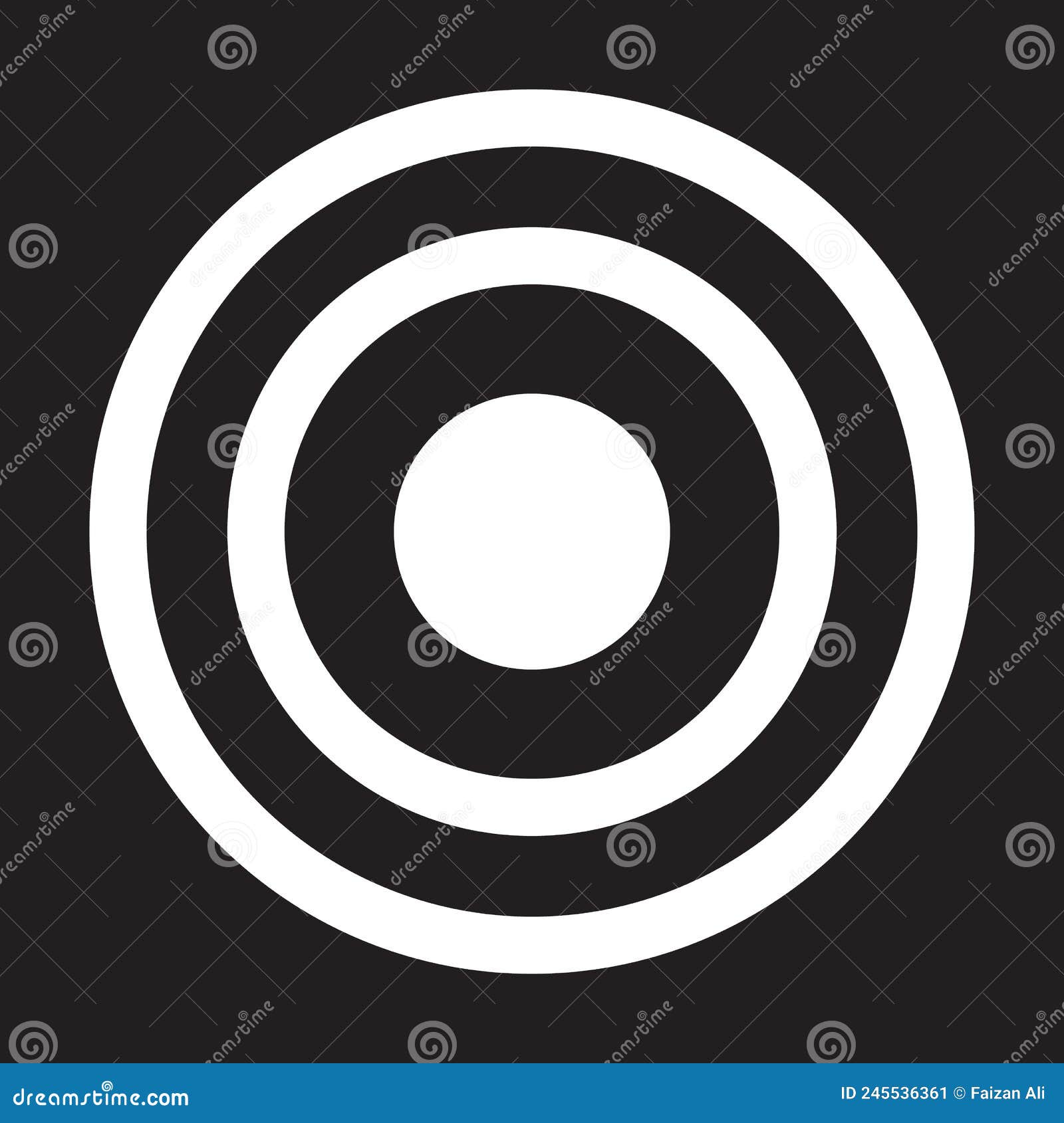 Set Of Circular Target Futuristic Technology Elements Icon Cartoon ...