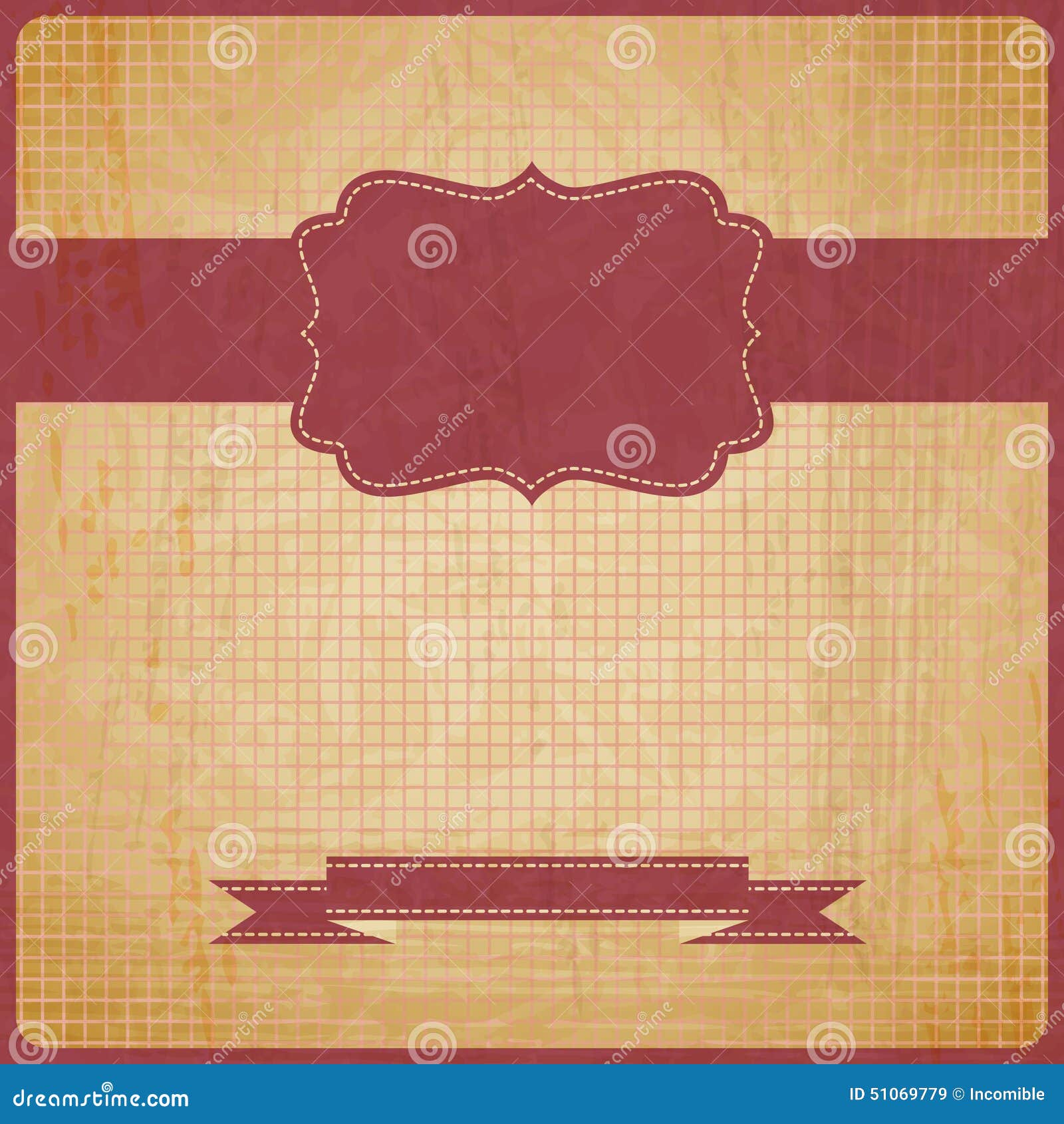 EPS10 Vintage Grunge Old Card. Background with Stock Vector ...