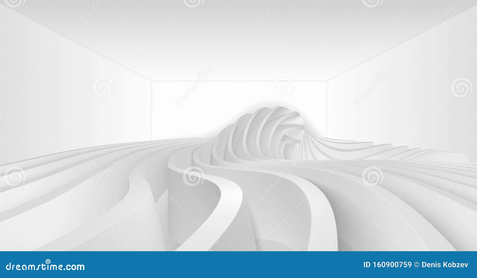 EPS10. White Wave Background. Abstract Minimal Exterior Design ...