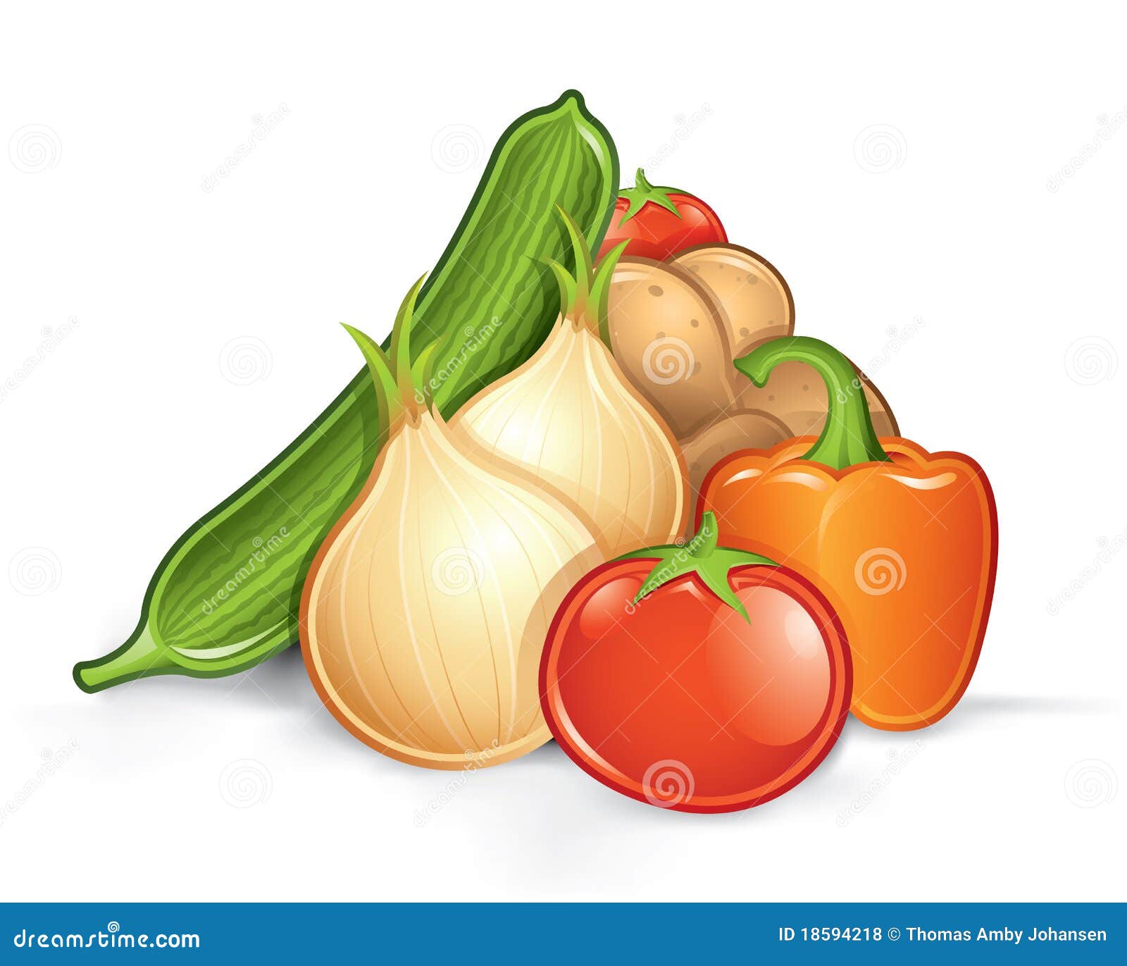 EPS10: Pile of vegetables stock vector. Illustration of fresh - 18594218