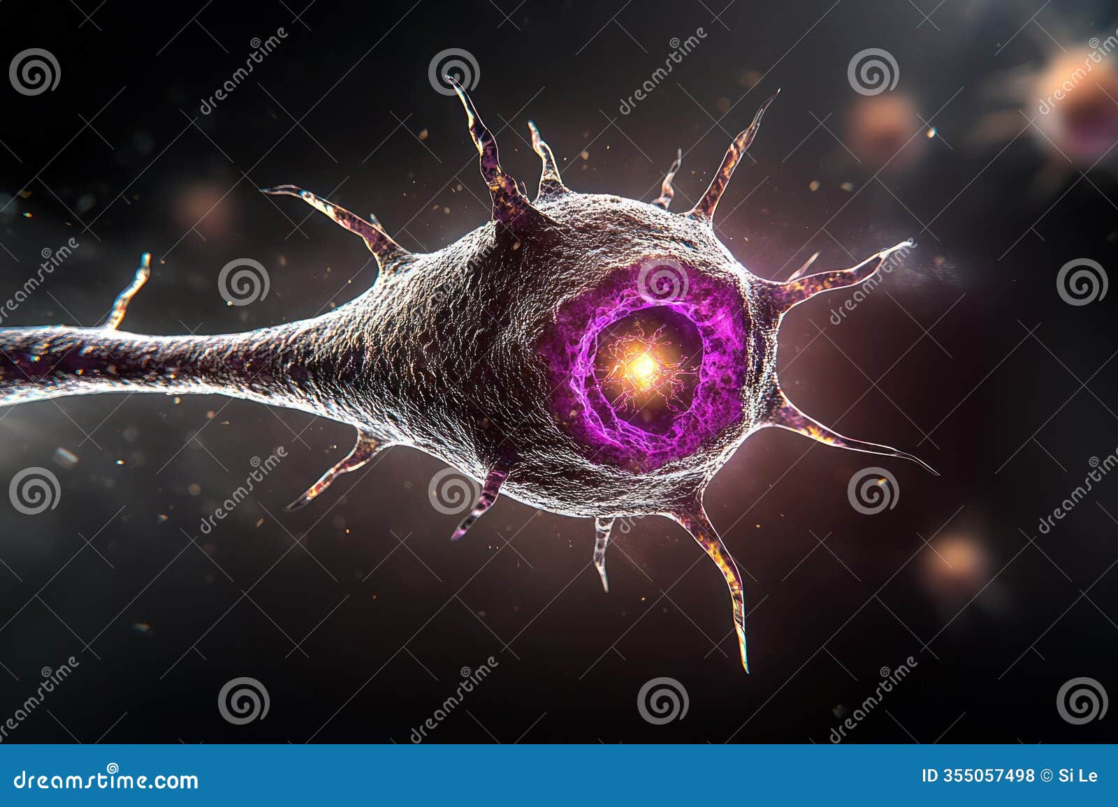 Epstein Barr Virus Vector Illustration. Labeled Herpes Disease ...