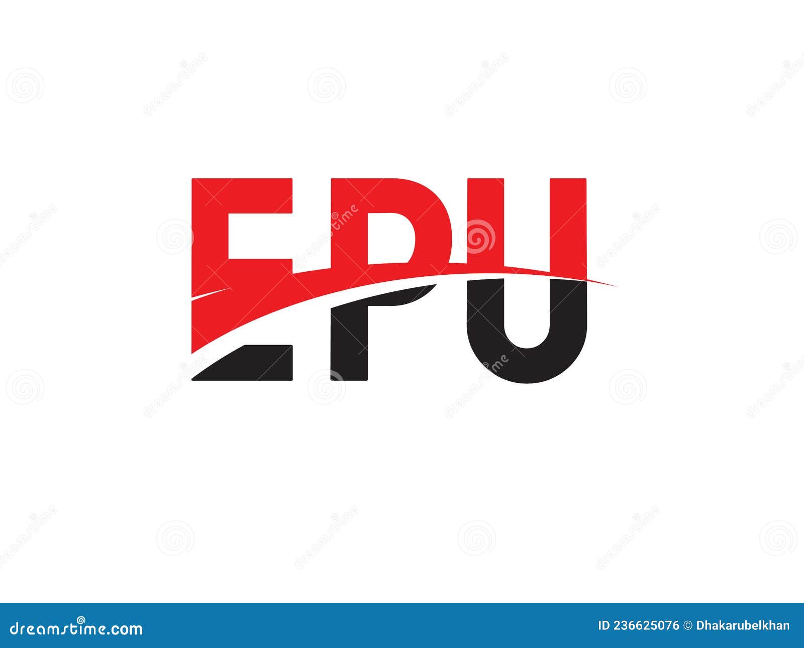 EPU Letter Initial Logo Design Vector Illustration Stock Vector ...