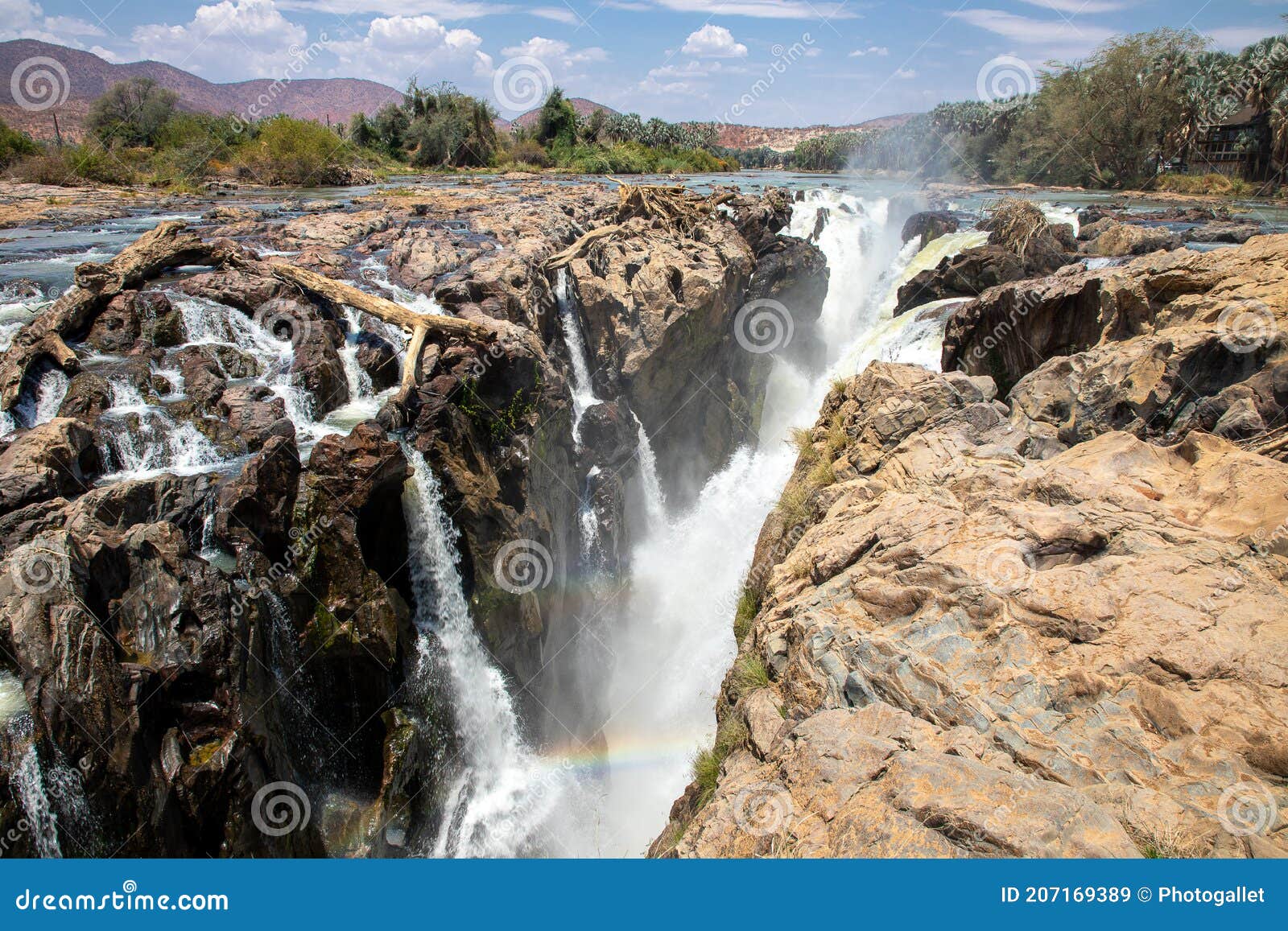 Epupa Falls On The Kunene River In Namibia Royalty-Free Stock ...