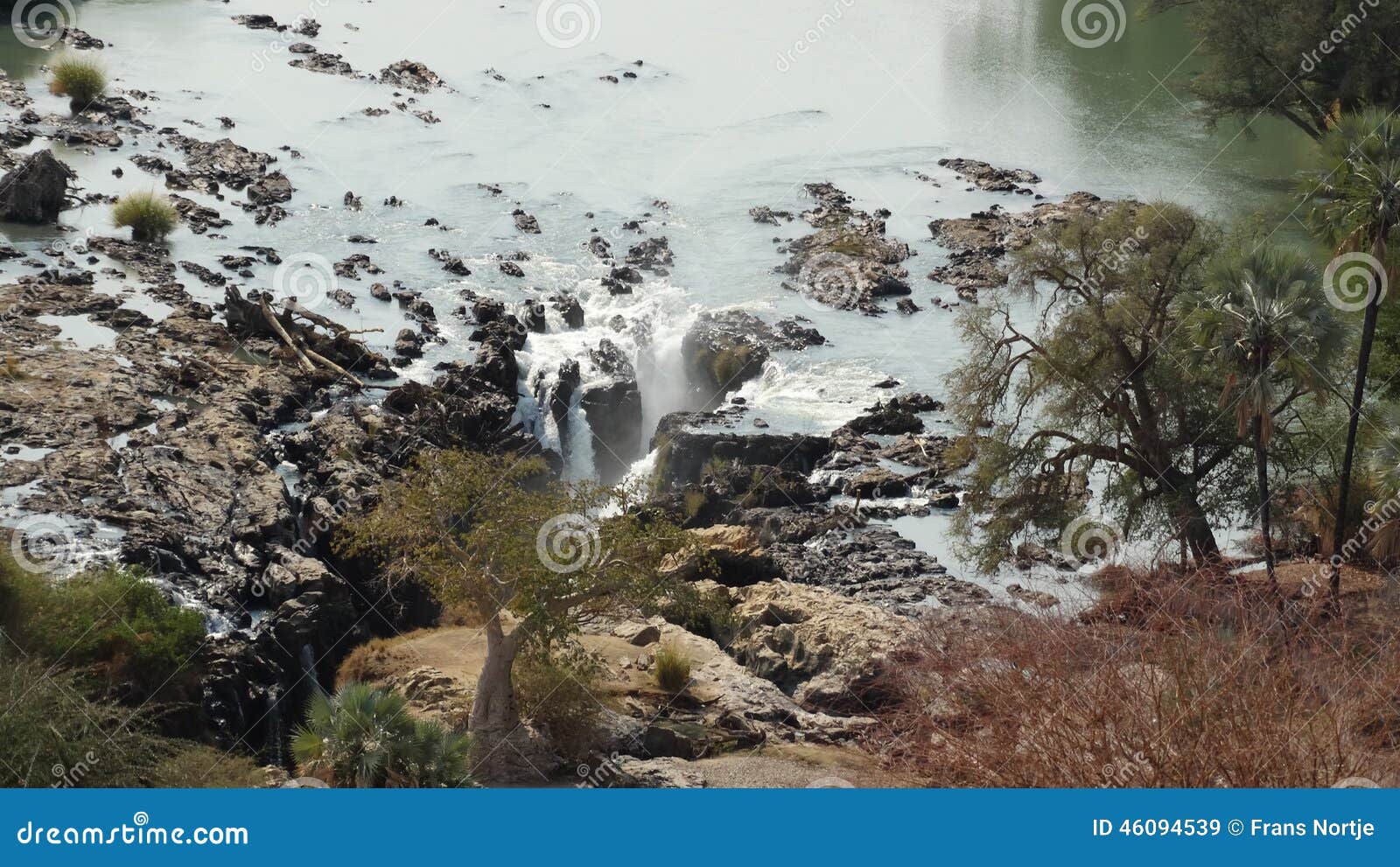Epupa Falls stock image. Image of falls, kunene, river - 46094539