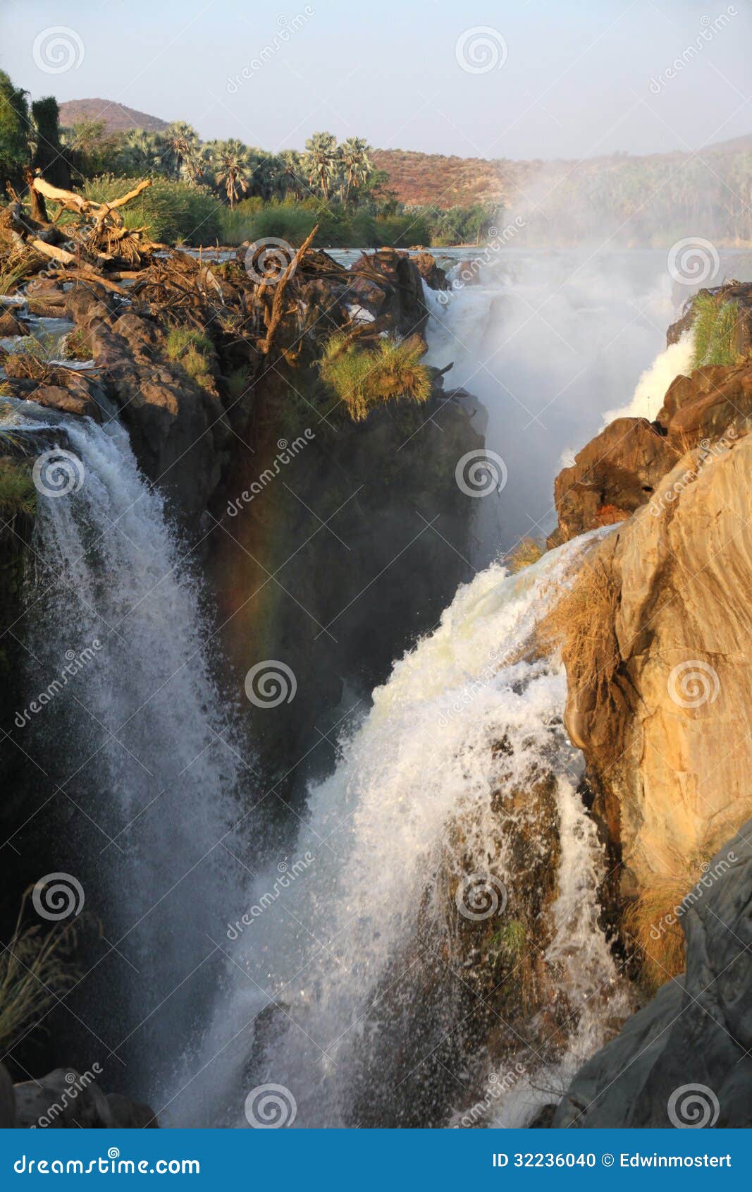 Epupa falls stock photo. Image of angola, waterfalls - 32236040
