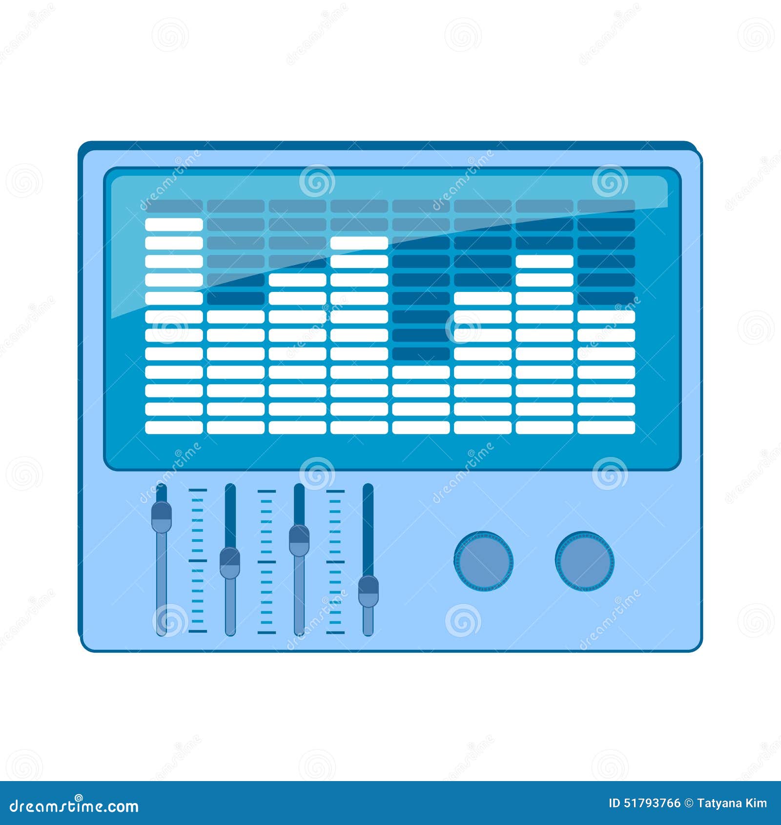 EQ, equalizer graphics stock vector. Illustration of audio - 51793766