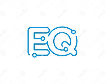 EQ Letters, Electronic Circuit, Technology Logo Design Vector 001 Stock ...