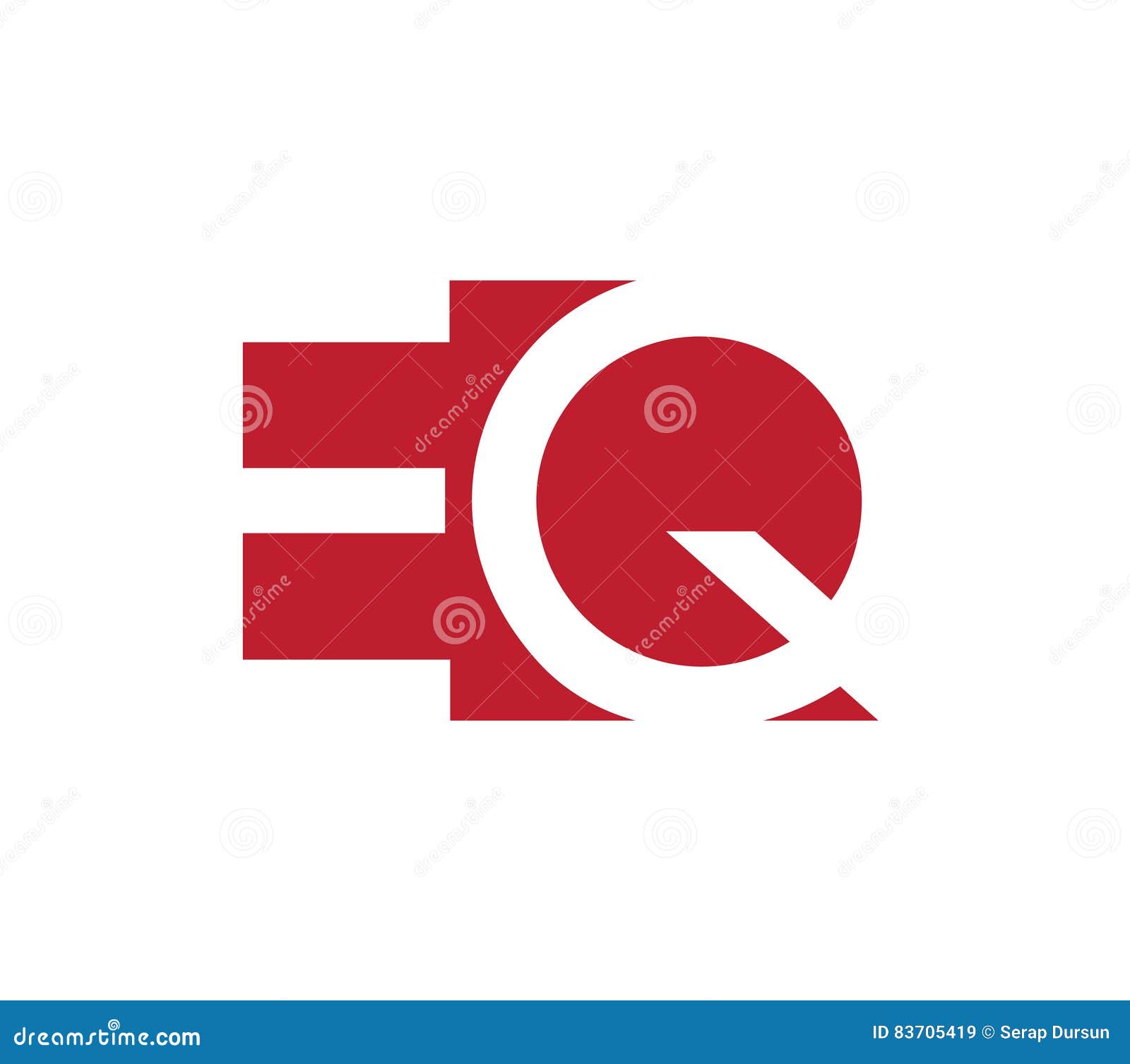 EQ Logo Concept Design stock illustration. Illustration of marketing ...