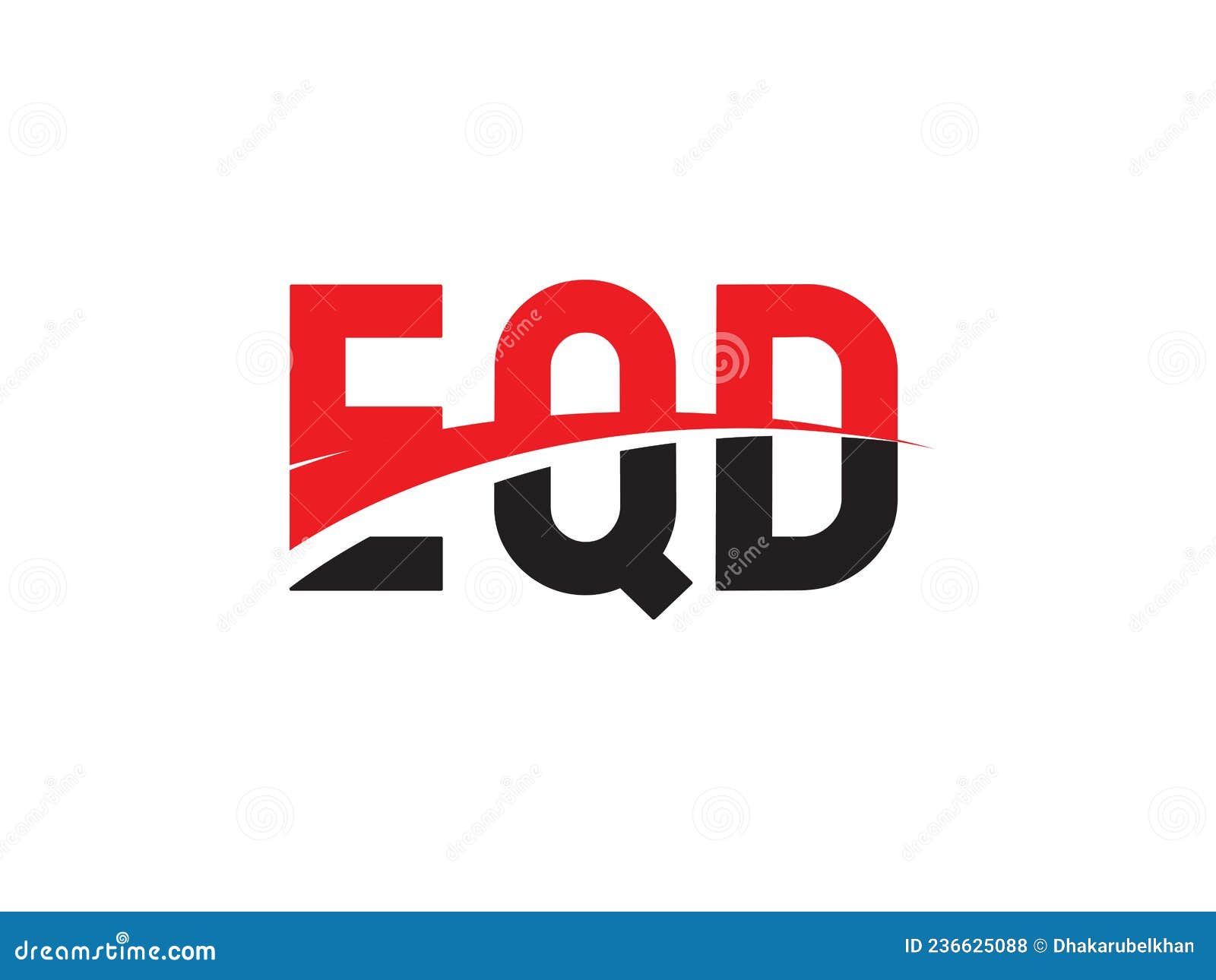 EQD Letter Initial Logo Design Vector Illustration Stock Vector ...