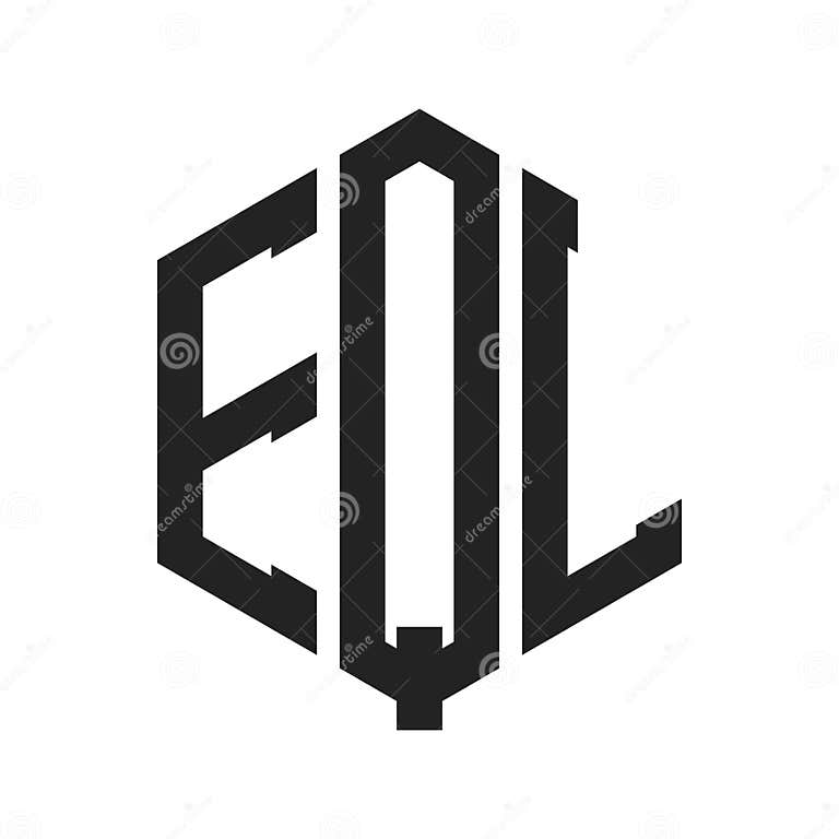 EQL Logo Design. Initial Letter EQL Monogram Logo Using Hexagon Shape ...