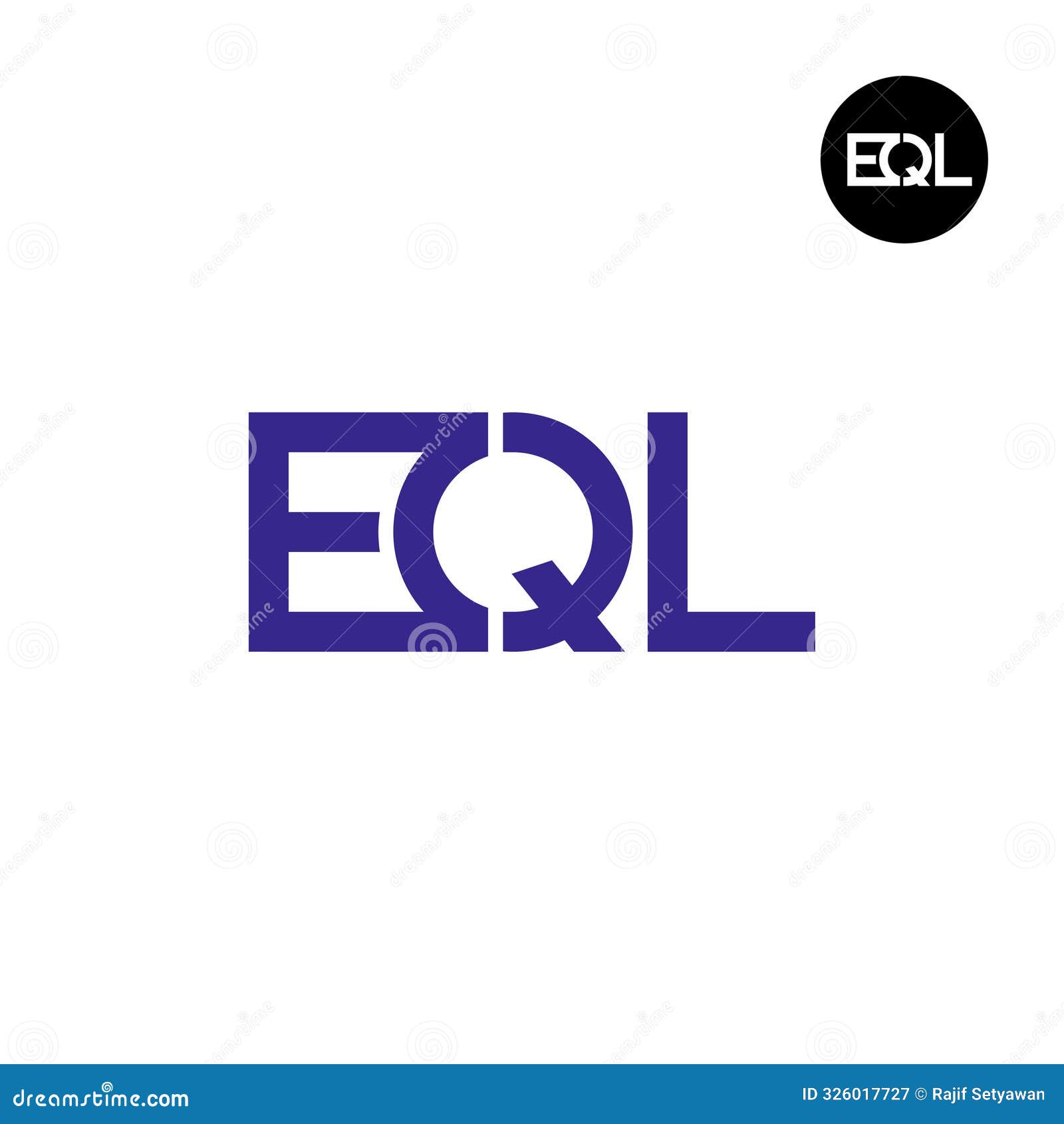 EQL Logo Letter Monogram Design Stock Vector - Illustration of ...