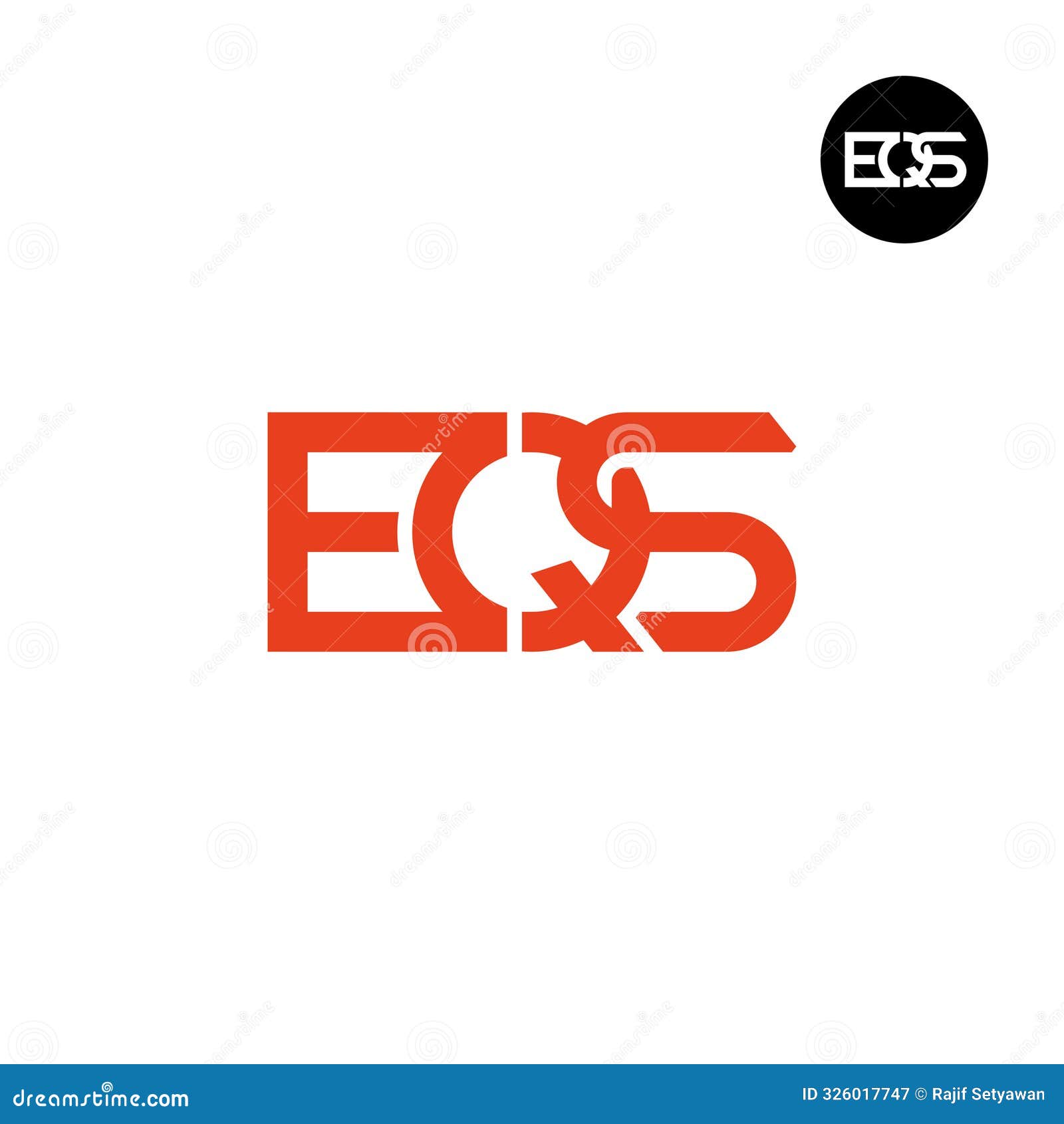 EQS Logo Letter Monogram Design Stock Vector - Illustration of minimal ...