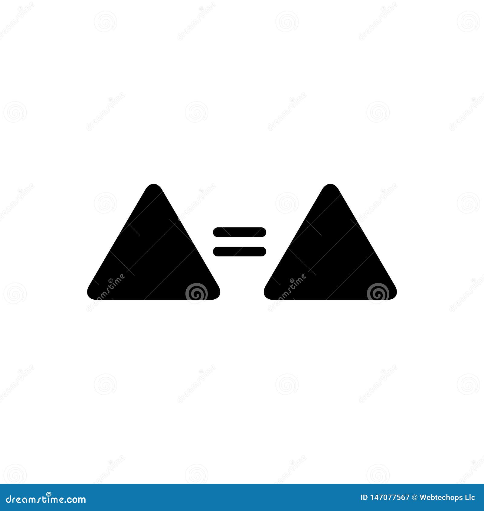 Black Solid Icon for Equal, Sign and Same Stock Vector - Illustration ...