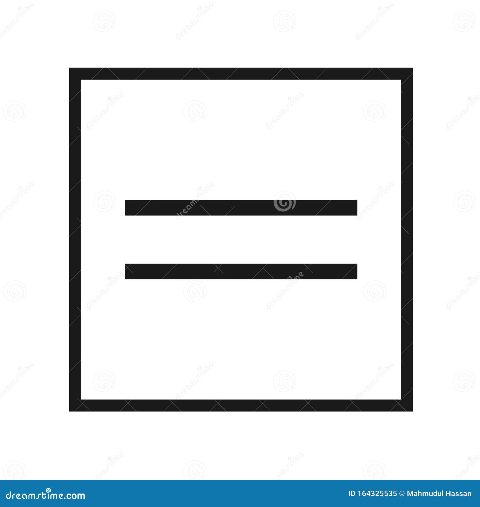 Equal Icon, Flat Illustration of Equal, Equal Sign Symbol â€“ Vector ...