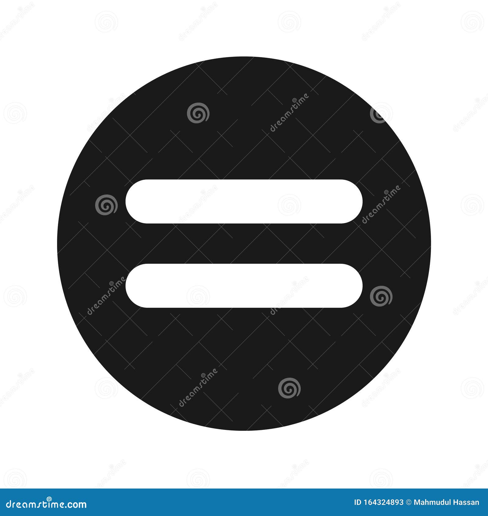 Equal Icon, Flat Illustration of Equal Icon â€“ Vector Stock Vector ...