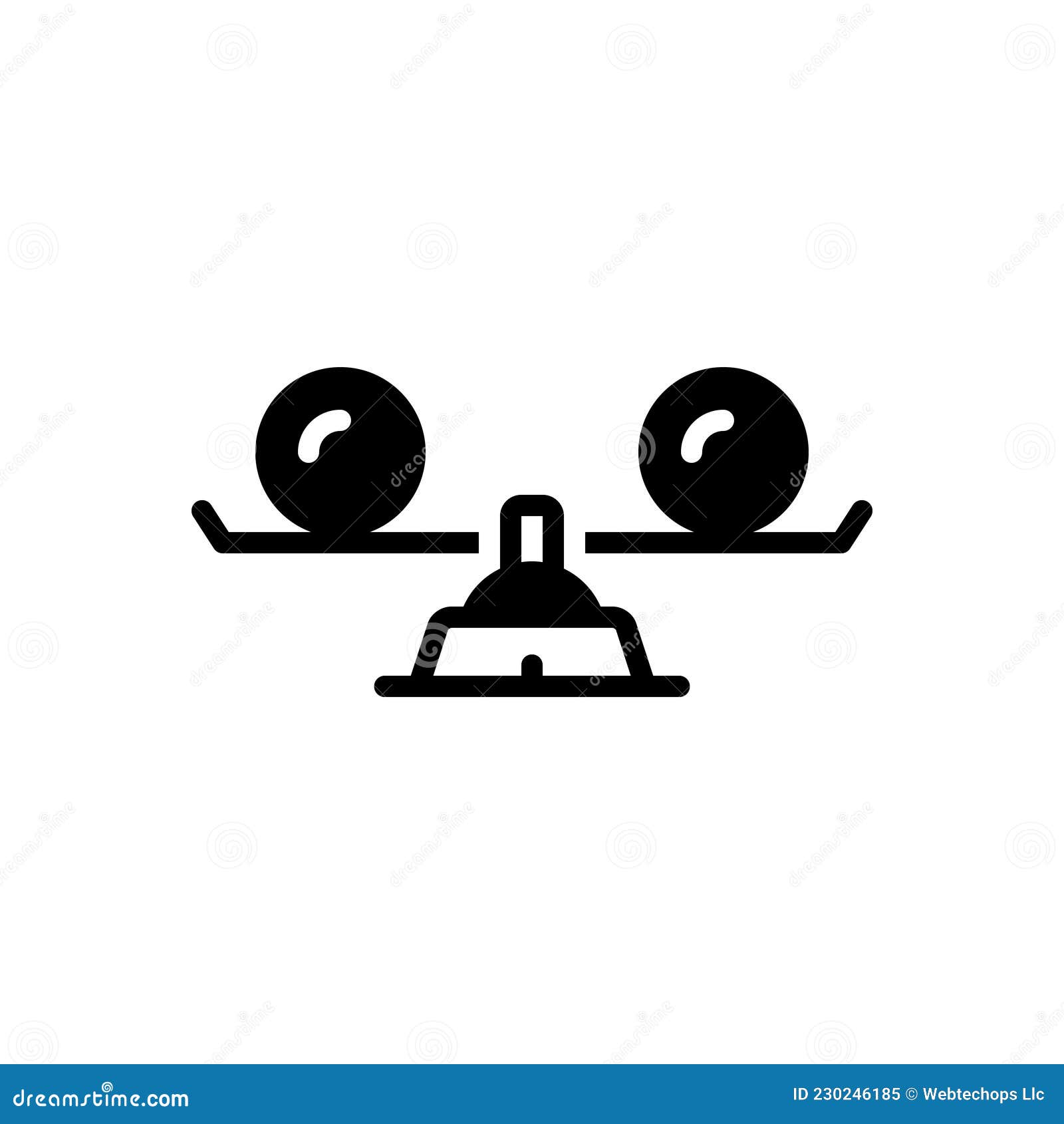 Black Solid Icon for Equal, Similar and Identical Stock Vector ...