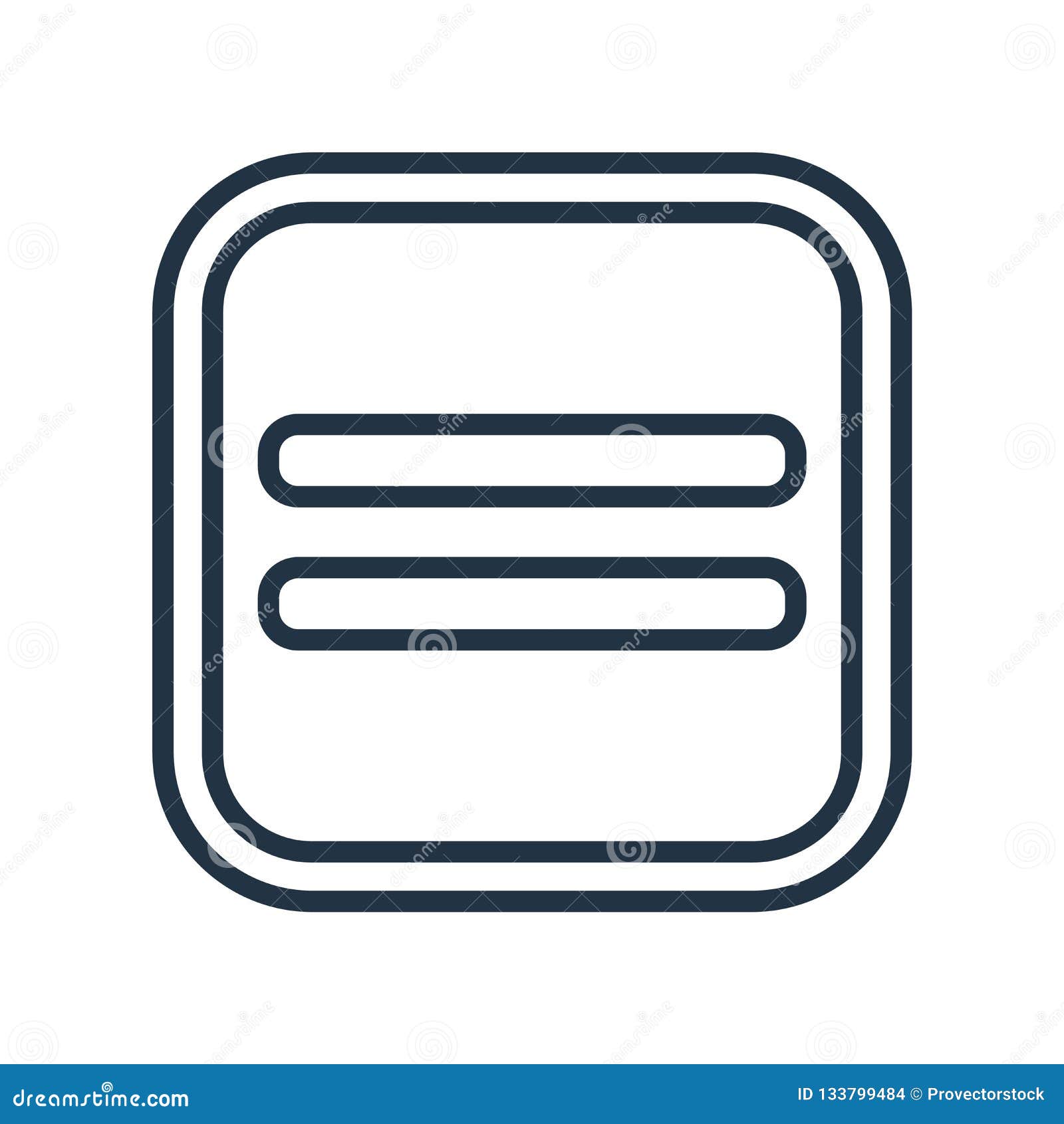 Equal Icon Vector Isolated on White Background, Equal Sign Stock Vector ...