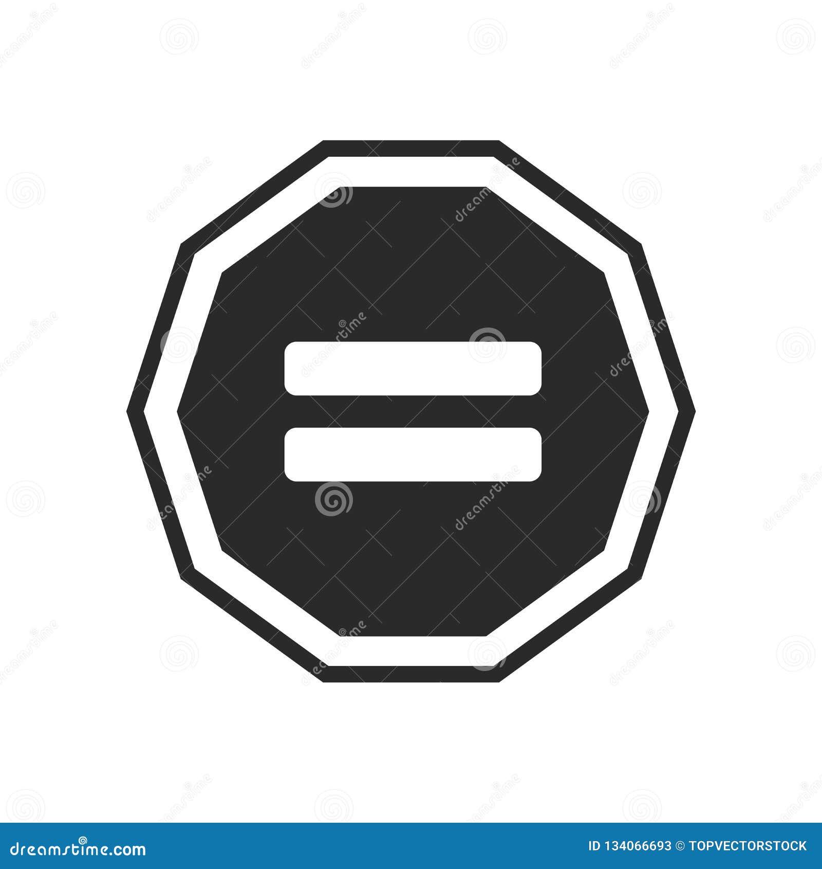 Equal Icon Vector Sign and Symbol Isolated on White Background, Equal ...