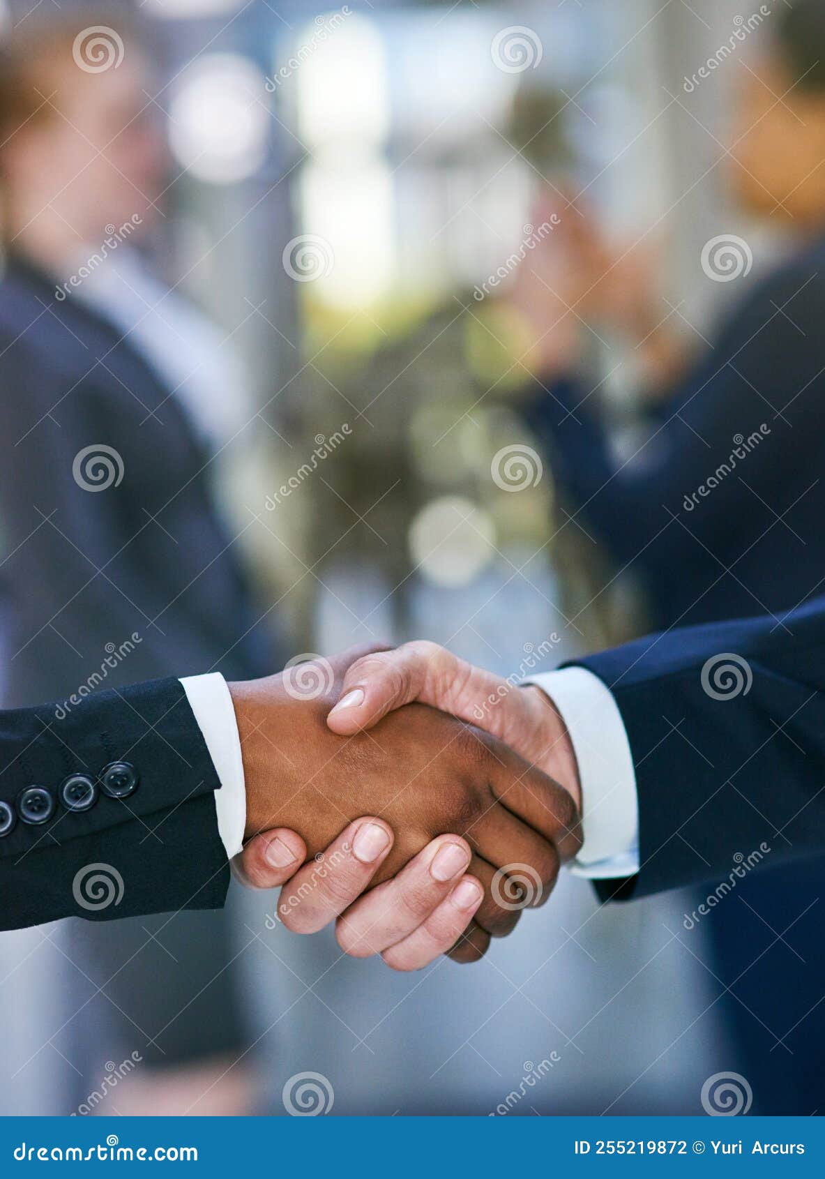 Equal Partners in Business. Two Businessmen Shaking Hands. Stock Photo ...