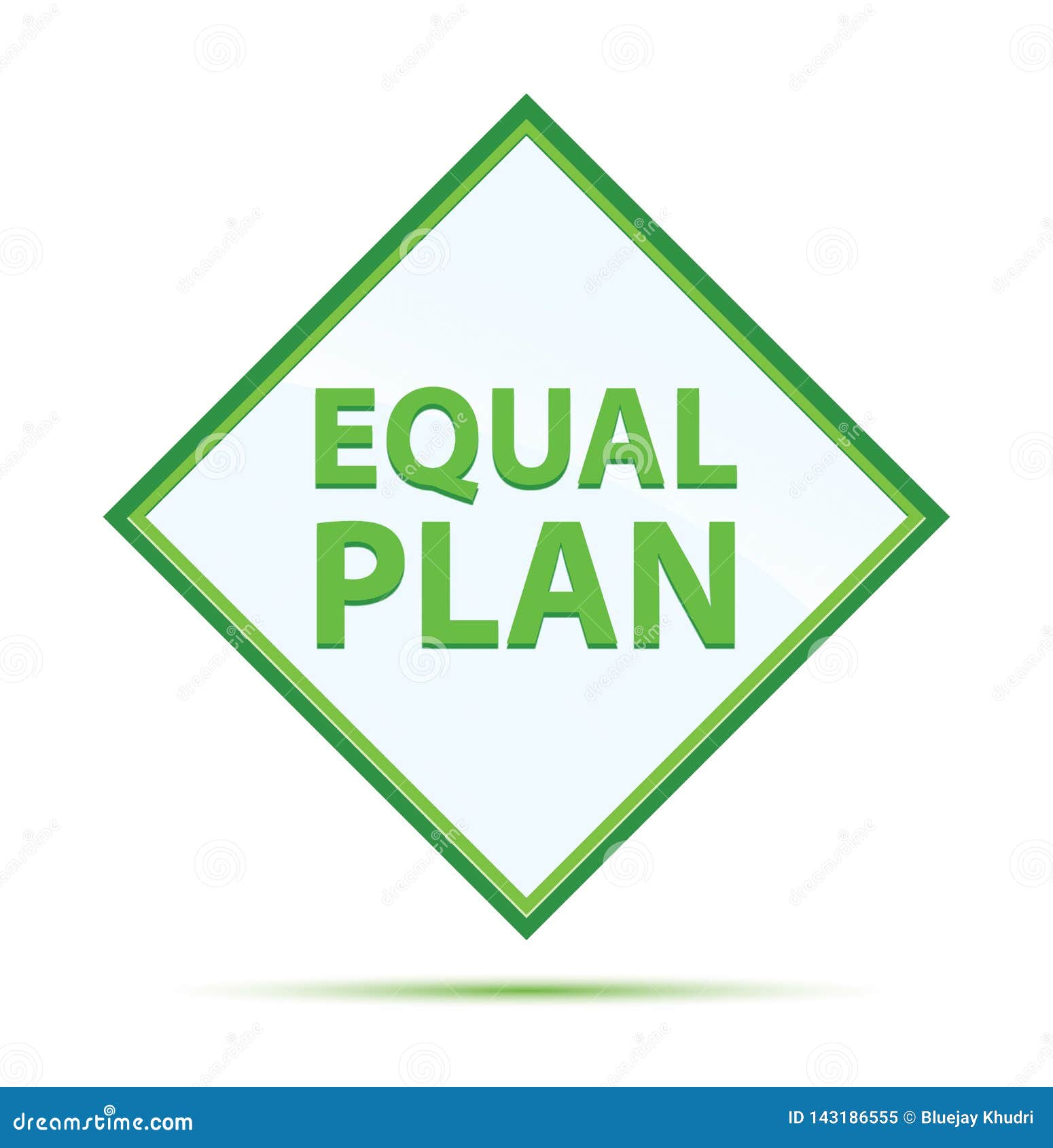 Equal Plan Modern Abstract Green Diamond Button Stock Illustration ...