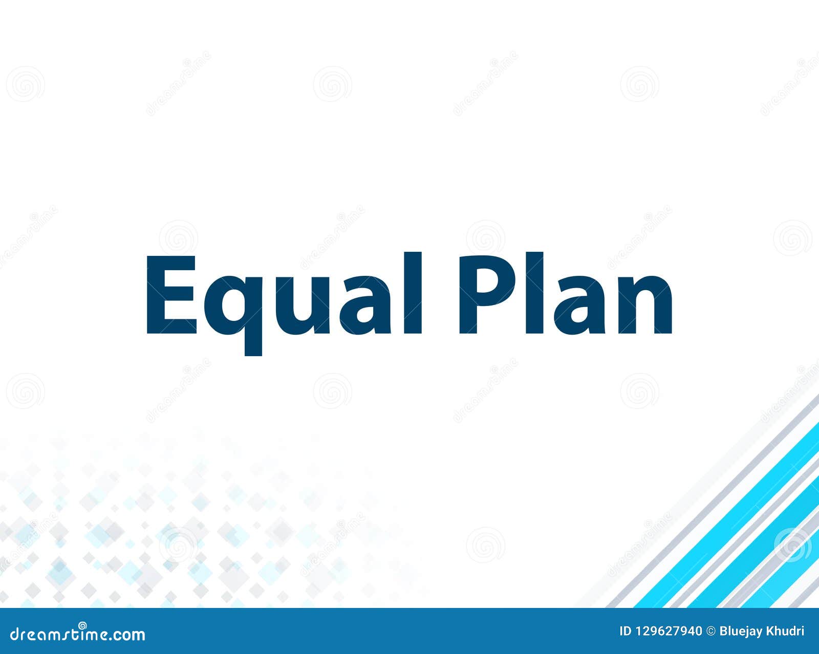 Equal Plan Modern Flat Design Blue Abstract Background Stock ...