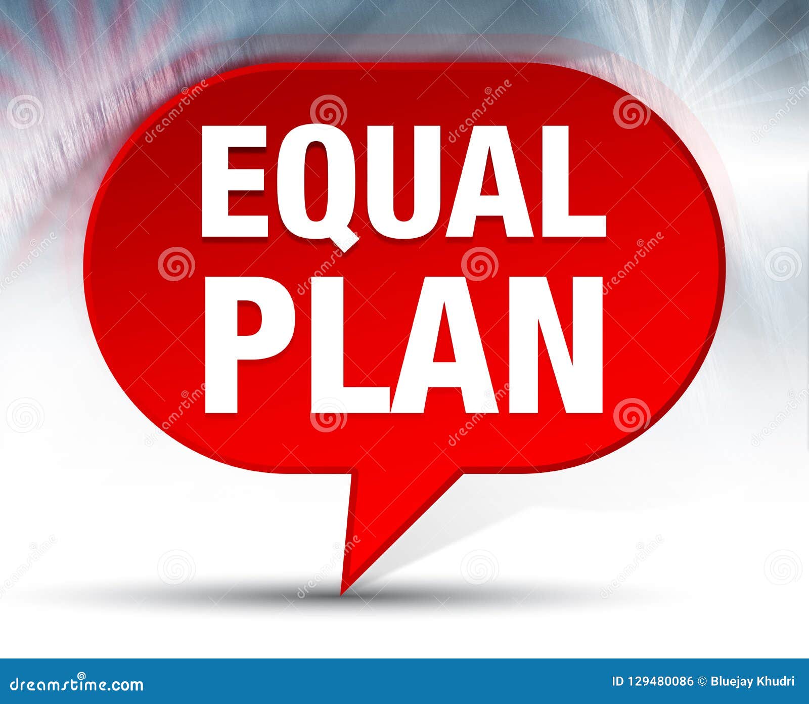 Equal Plan Red Bubble Background Stock Illustration - Illustration of ...